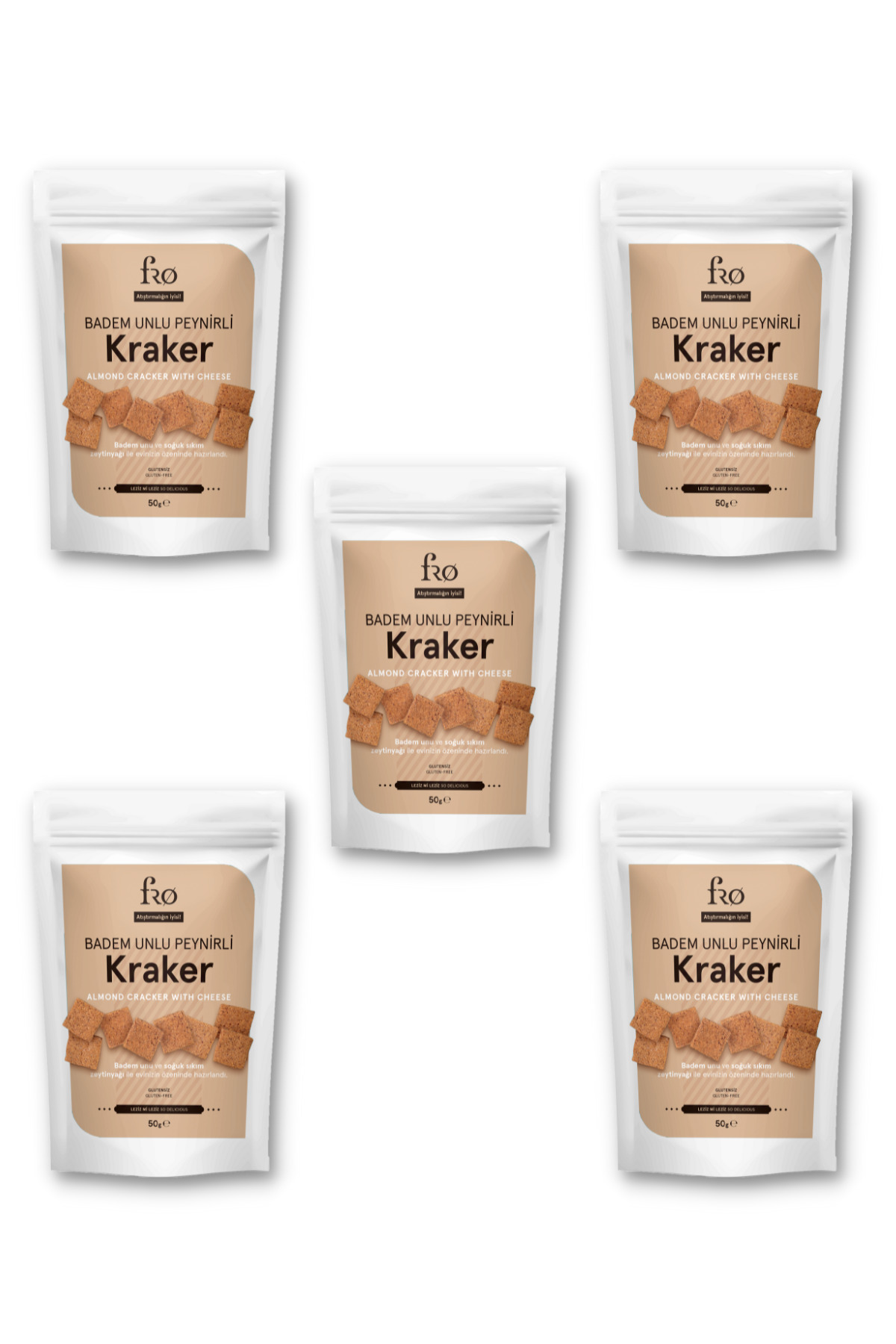 FRO 5'li Badem Unlu Peynirli Kraker Glutensiz Doyurucu Sağlıklı ...
