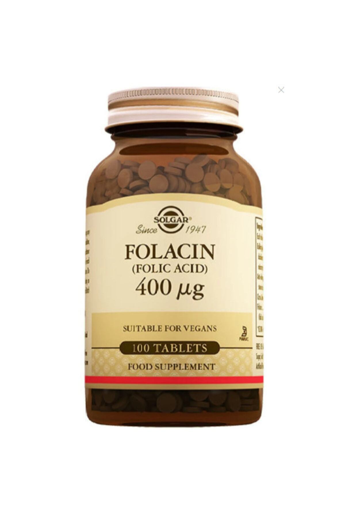 Solgar Folic Acid (folacin) 400 Mcg 100 Tablet (folik Asit ) Skt:07 ...