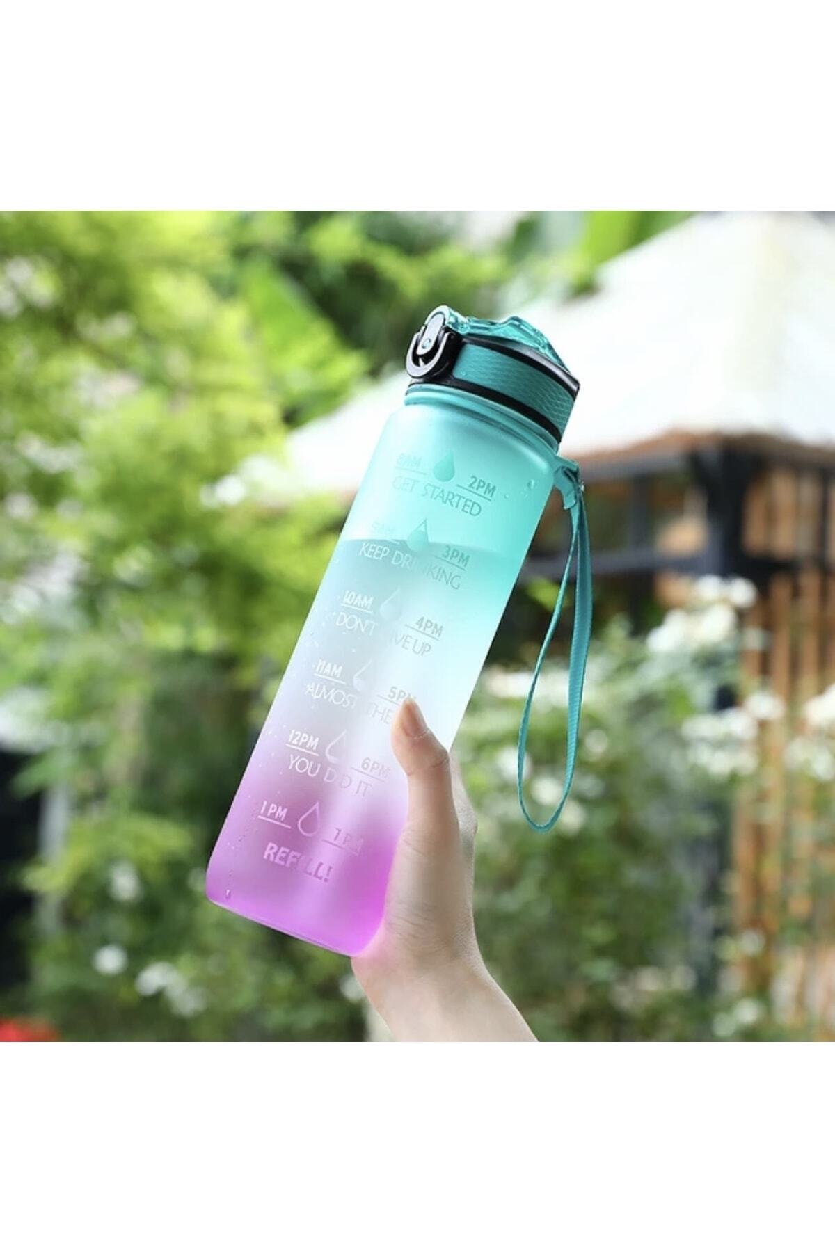 Canderel Motivasyonel Su Matarası Su Şişesi Suluk 1 Lt Su Şişesi Bpa ...