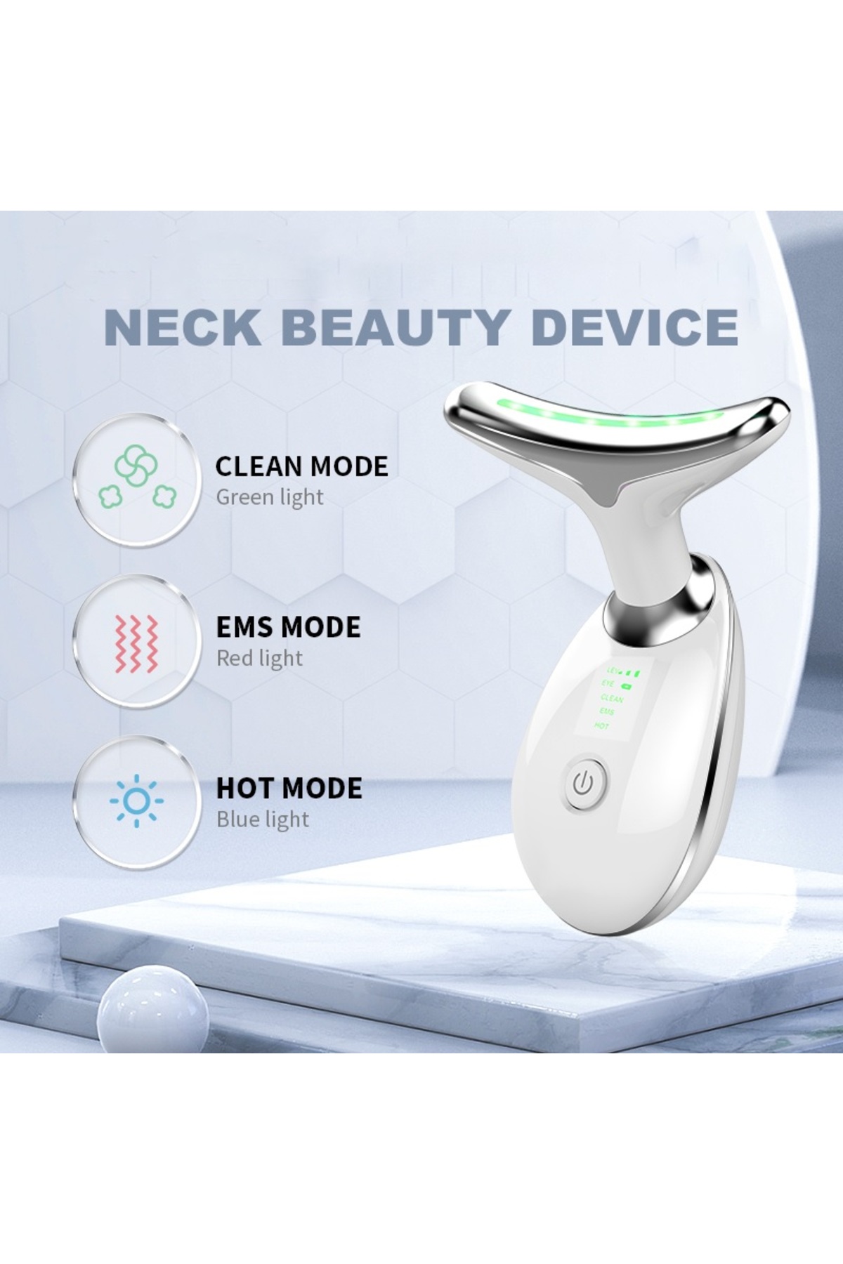 SYNOPE 3 Renk Led Foton Terapi Cilt Sıkılaştırıcı Boyun Yüz ...