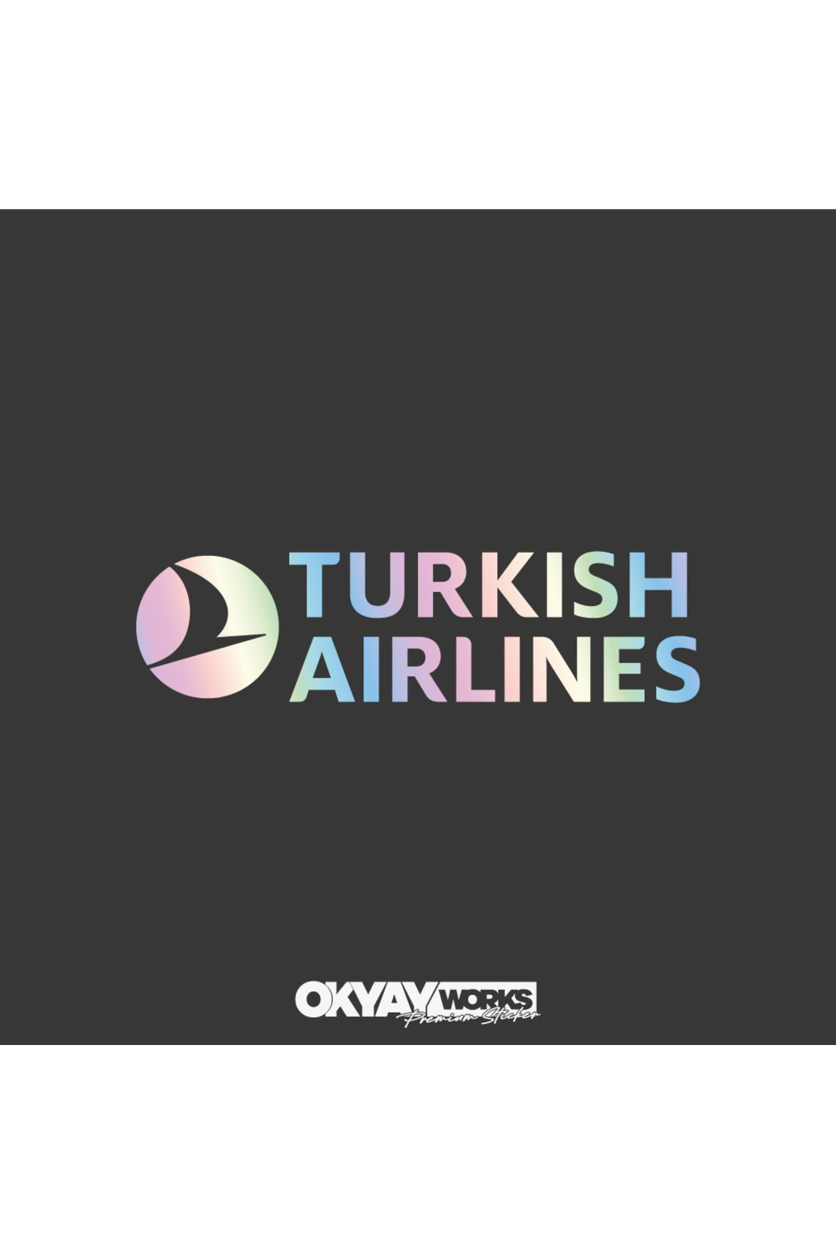 OkyayWorks Turkish Airlines Sticker Fiyatı, Yorumları - Trendyol