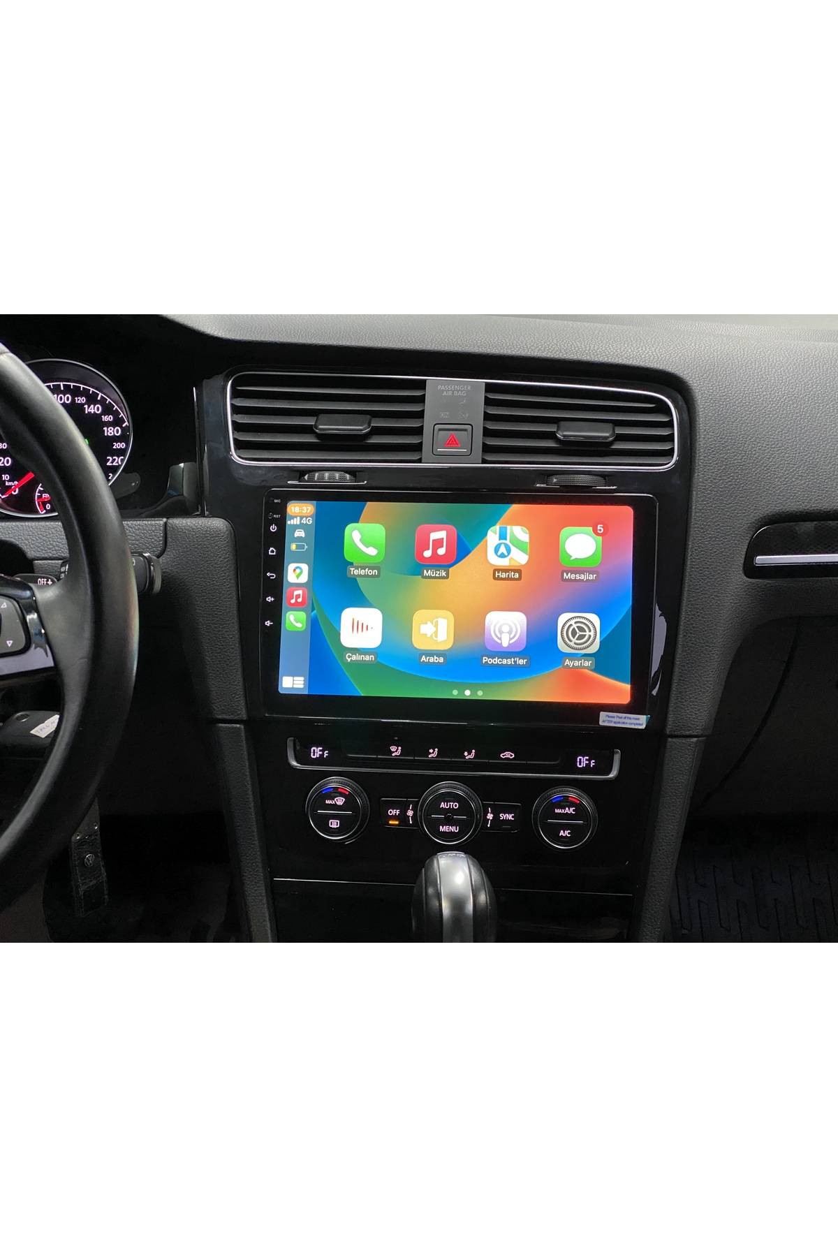 Carnavi VOLKSWAGEN GOLF 7-7.5 KABLOSUZ CARPLAY-ANDROİD AUTO MULTİMEDYA ...