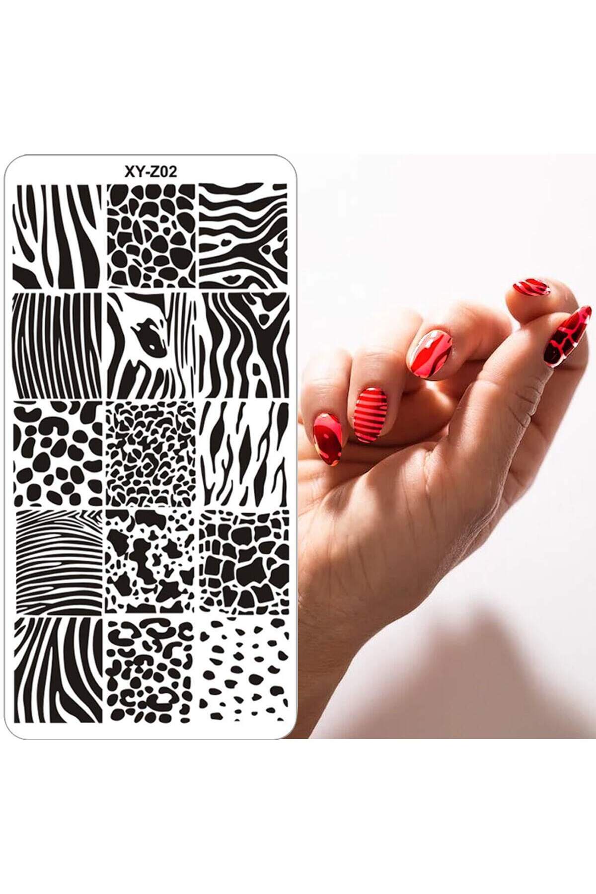 Finger Angel Tırnak Plaka Stamping / Tirnak Süsleme Plakası-Panter ...