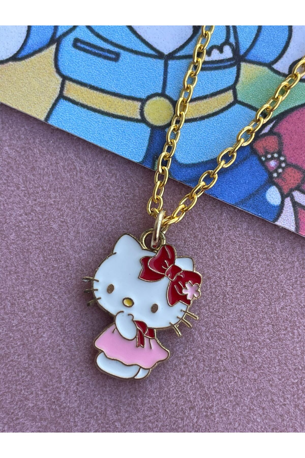 Sukugift Hello Kitty Kedi Kurdeleli Elbiseli Kolye Fiyatı, Yorumları ...