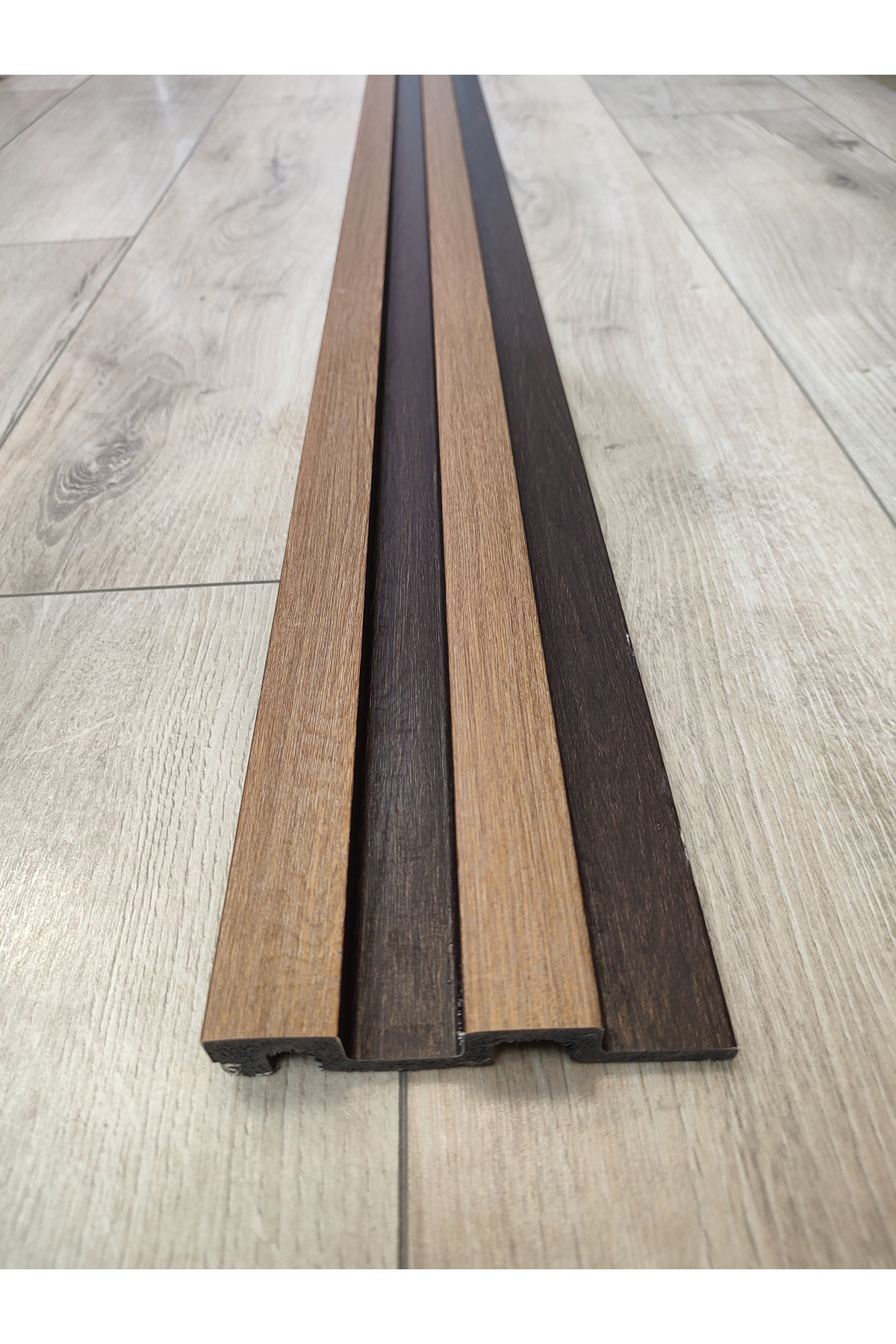 Dekoros Ahşap Görünümlü Duvar Paneli Dayanıklı Polimer Lambri, Boy 12x290 cm, 12 Adet (Toplam 34 ...