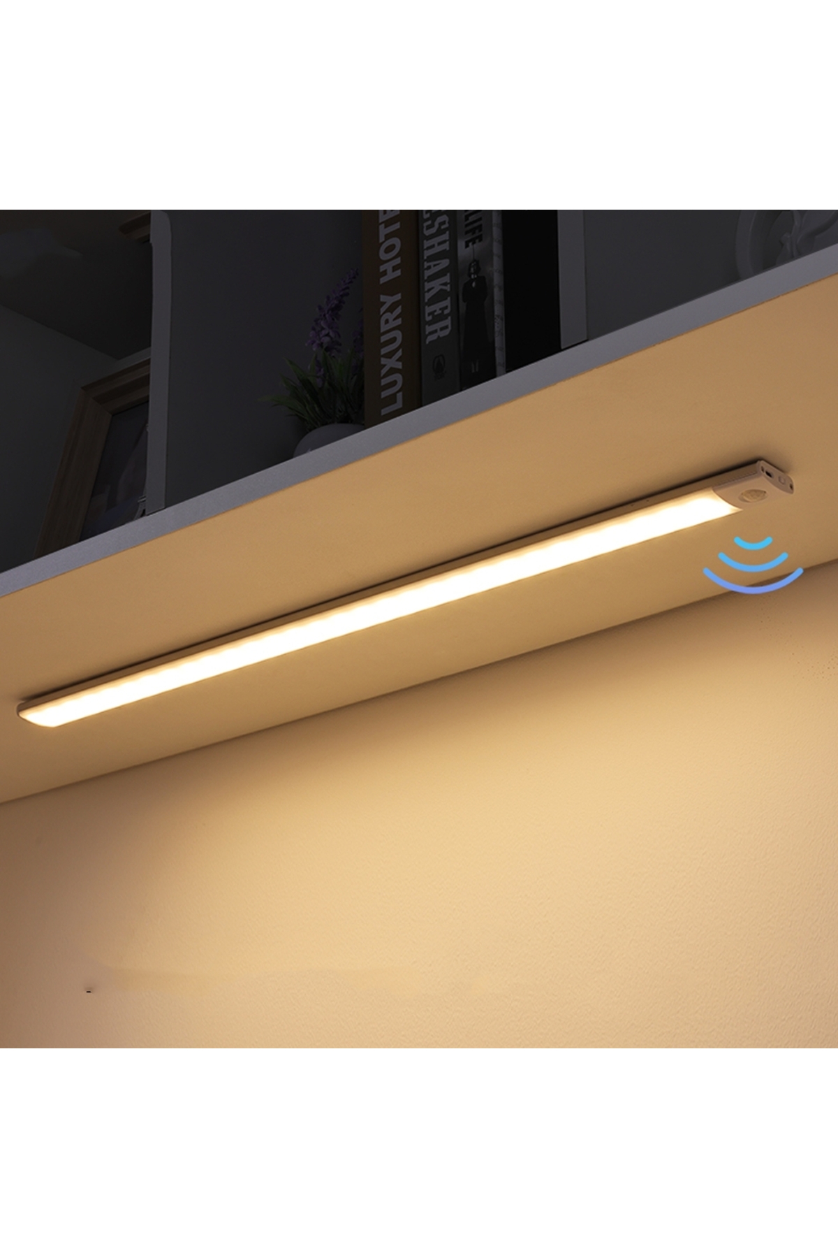 ebulduk Akıllı Hareket Sensörlü 3 Işık Modlu Lamba Dolap Mutfak Işığı - 40 Led - 40 Cm Usbli ...