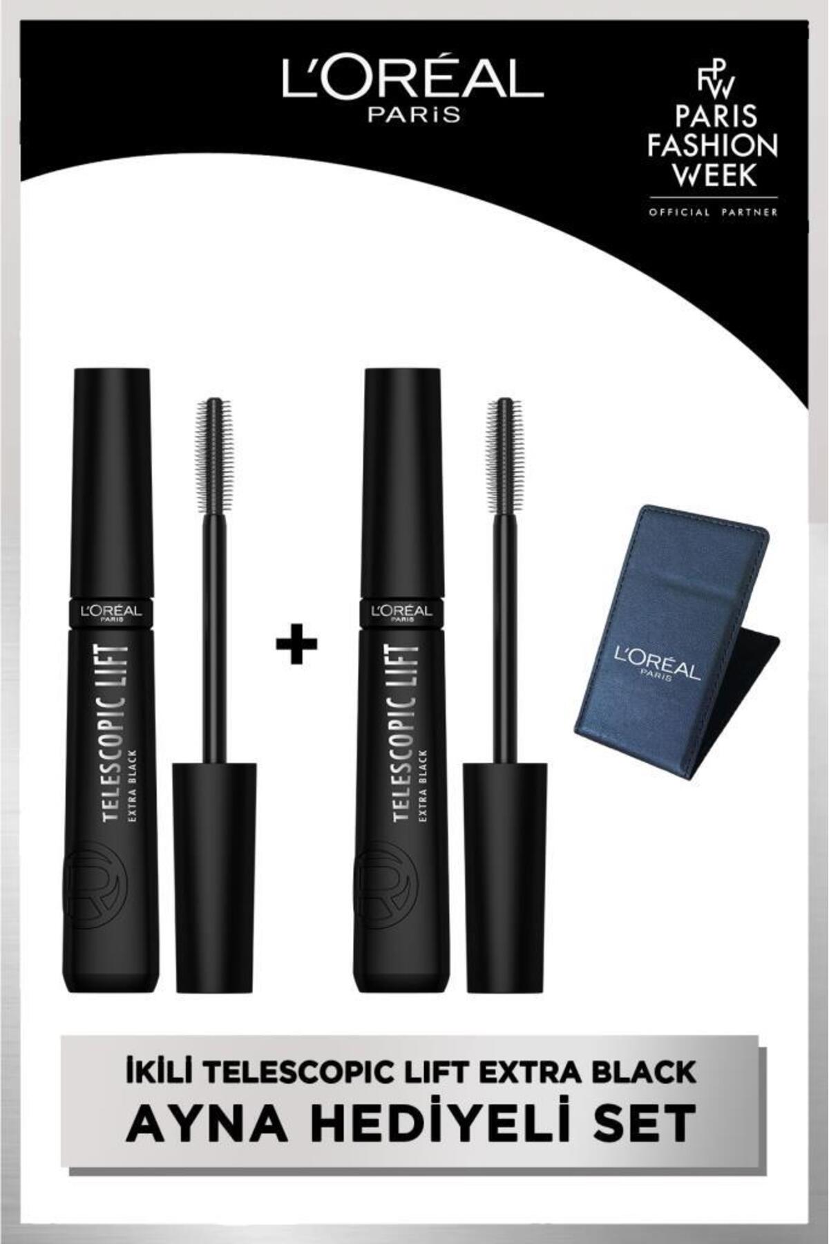 L'Oreal Paris Telescopic Lift Extra Black Maskara 2'li Set Fiyatı ...
