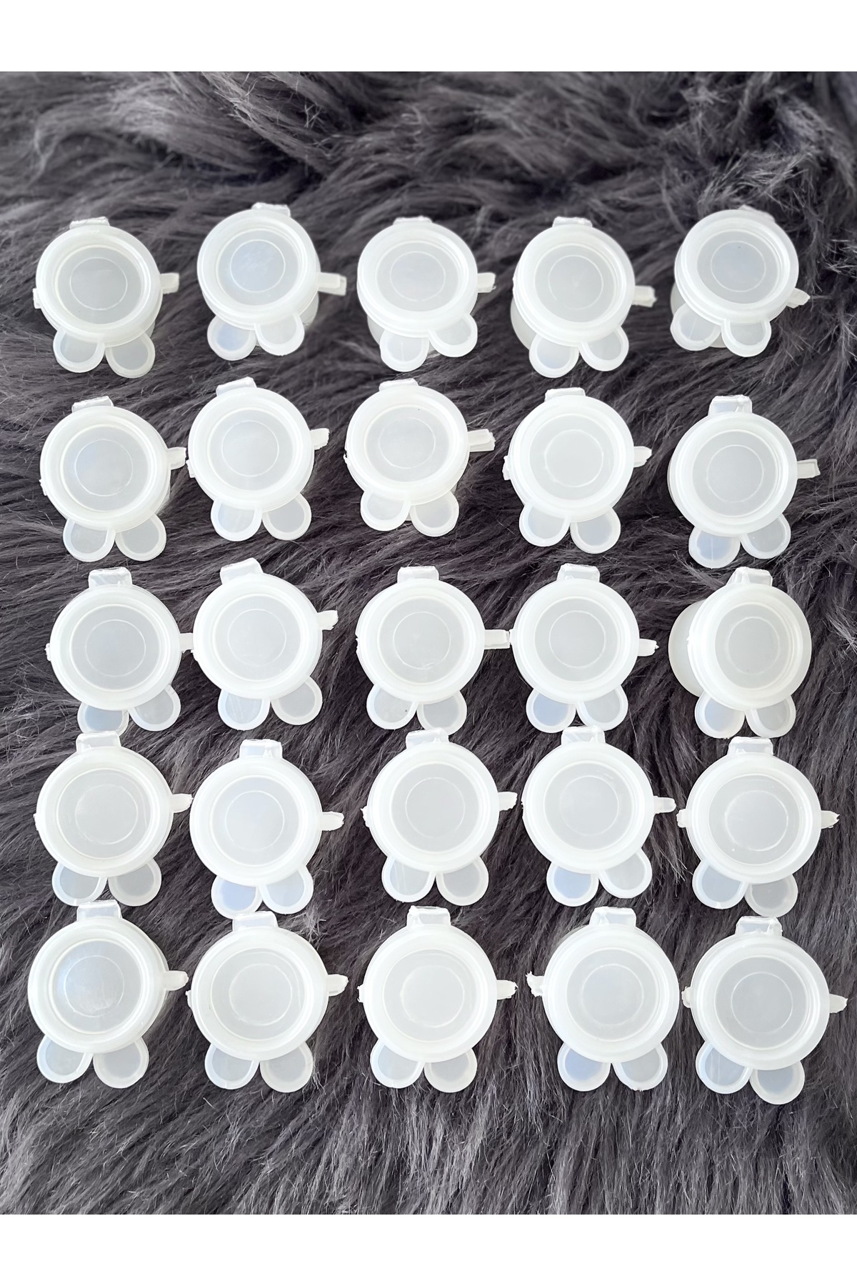 epoksi kalıp cank Boya Boncuk Kutusu Numune Kutusu 50 ADET Kapaklı ...