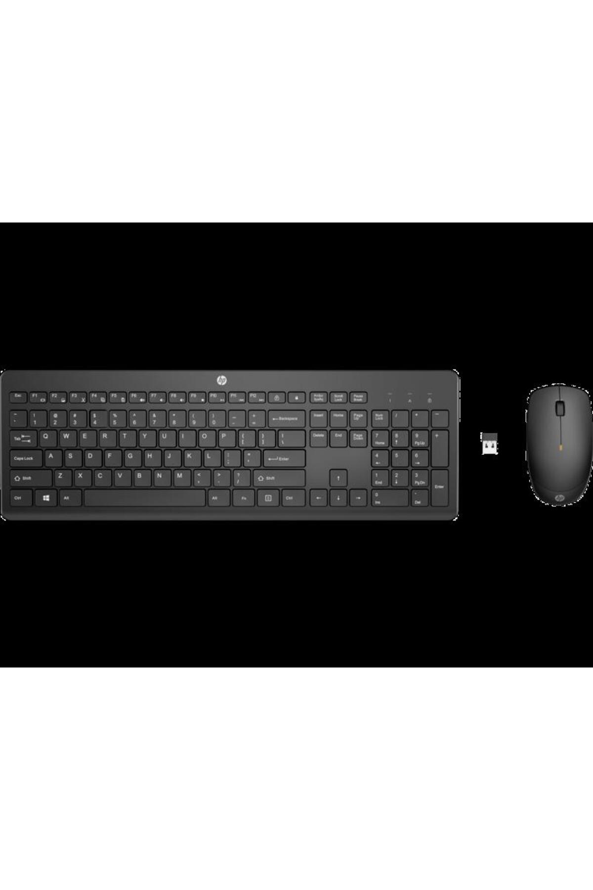 HP 235 1Y4D0Aa Siyah Kablosuz Klavye Mouse Seti 2,4 Ghz 1600 Dpı (Pil ...