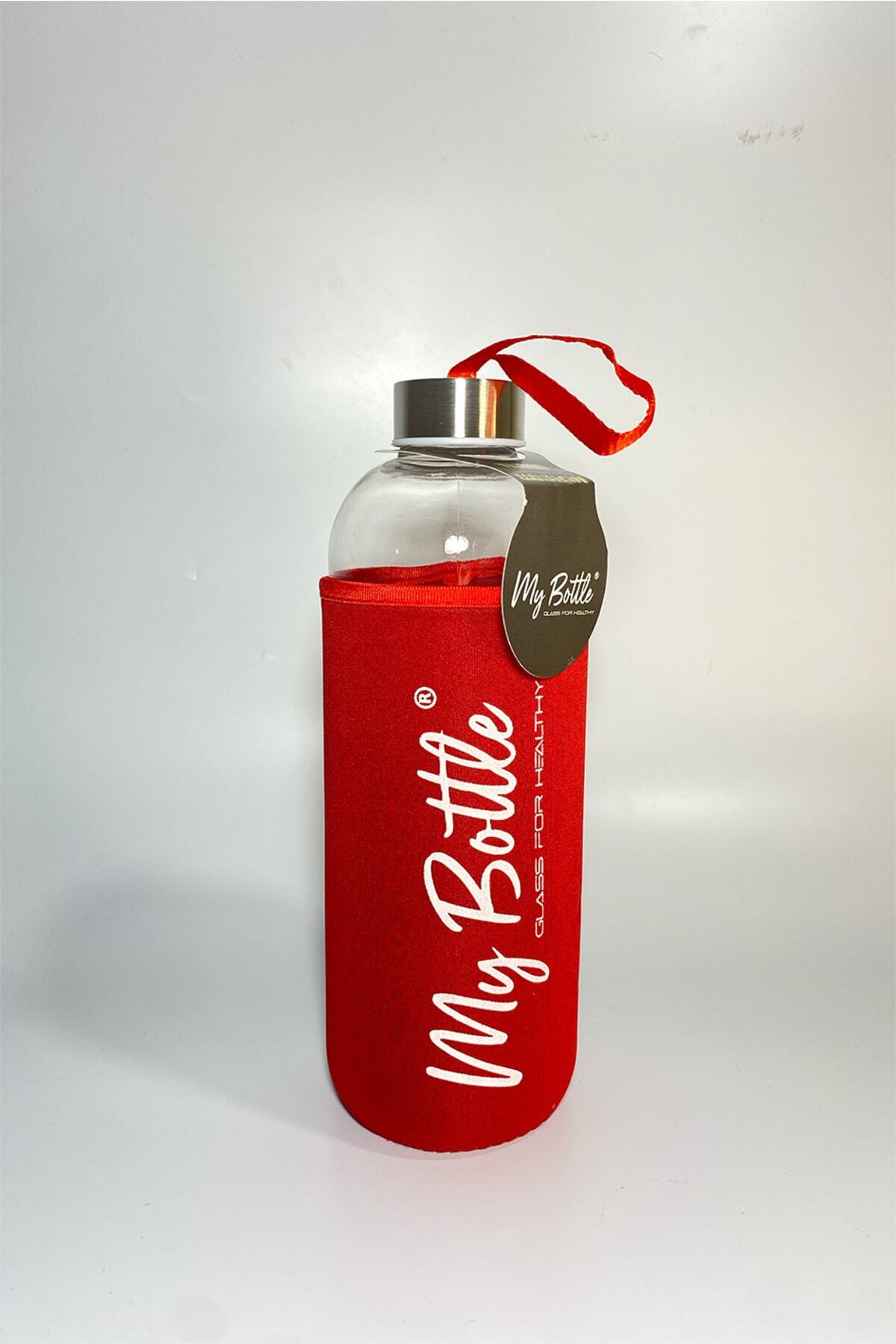 Mutfak Köşesi Sağlıklı Cam Matara 1000 Ml Su Şişesi, Kılıflı 1lt Sporcu ...