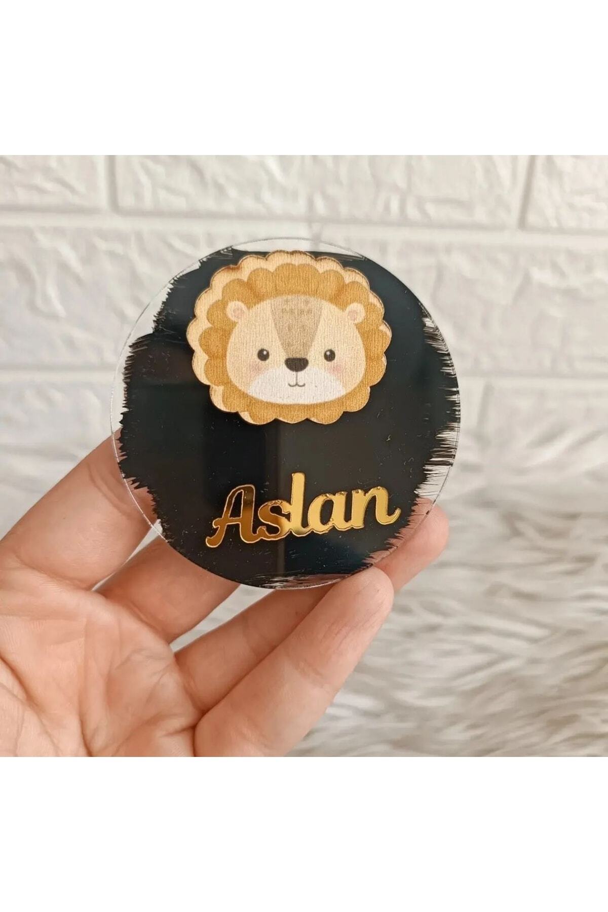 doğrukan 10 Adet Yenidoğan Doğum Günü Aslan Figürlü Magnet Hediyelik ...