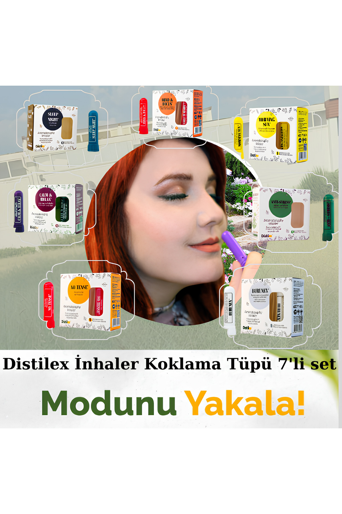 DİSTİLEX Inhaler Koklama Tüpü 7'li Set Bitkisel Aromaterapi Fiyatı ...