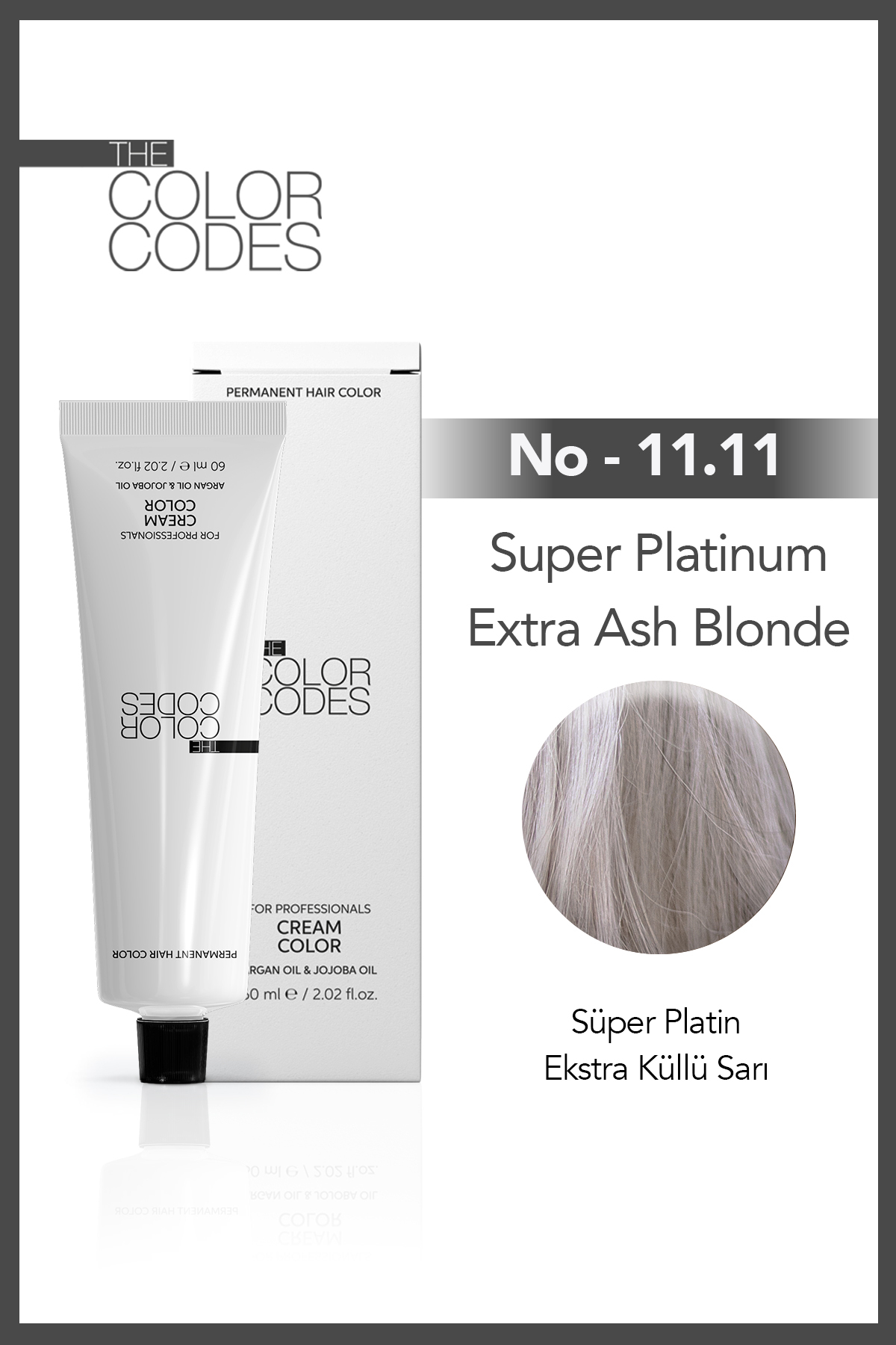 THE COLOR CODES CREAM COLOR SAÇ BOYASI 11.11 SÜPER PLATİN EKSTRA KÜLLÜ ...