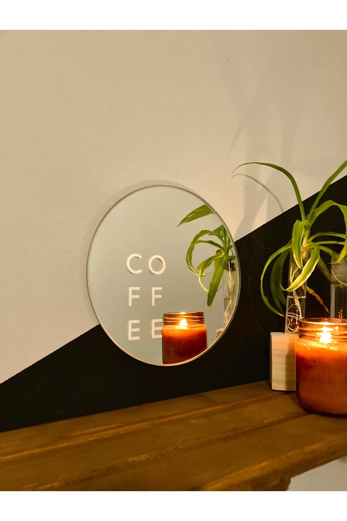 Home Art Nova Yuvarlak ( Coffee Beyaz Seri 20 Cm)pinterest Aynası ...