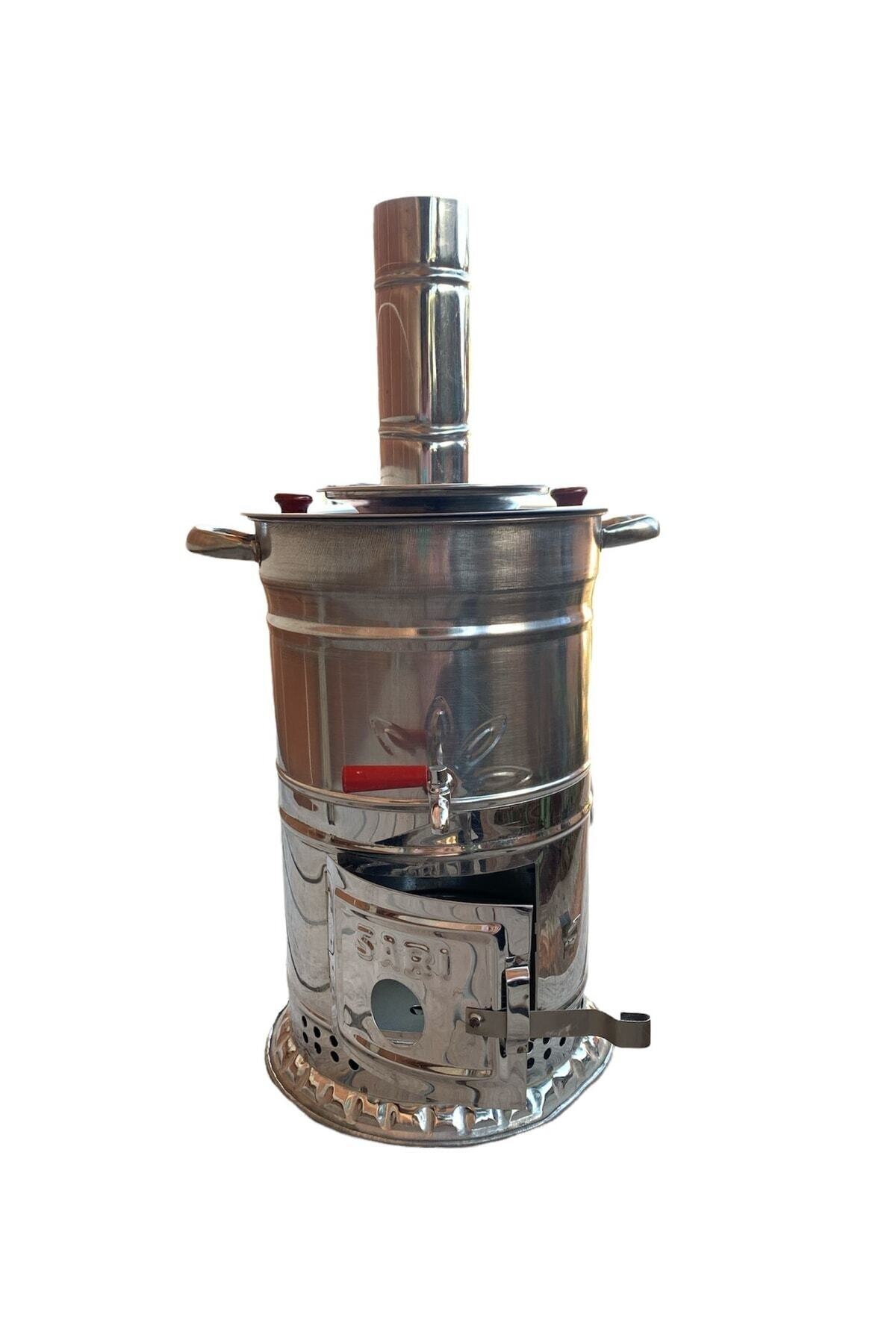 SARI Tek Musluklu Semaver Odunlu Semaver Kömürlü Semaver Köz Semaveri ...