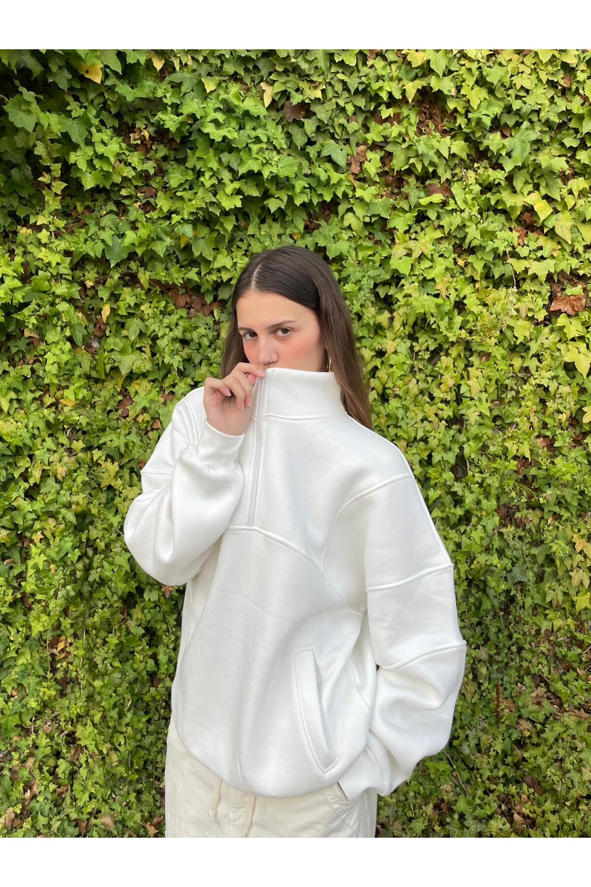 uff brands Fermuarlı Unisex Oversize Sweatshirt Fiyatı, Yorumları ...