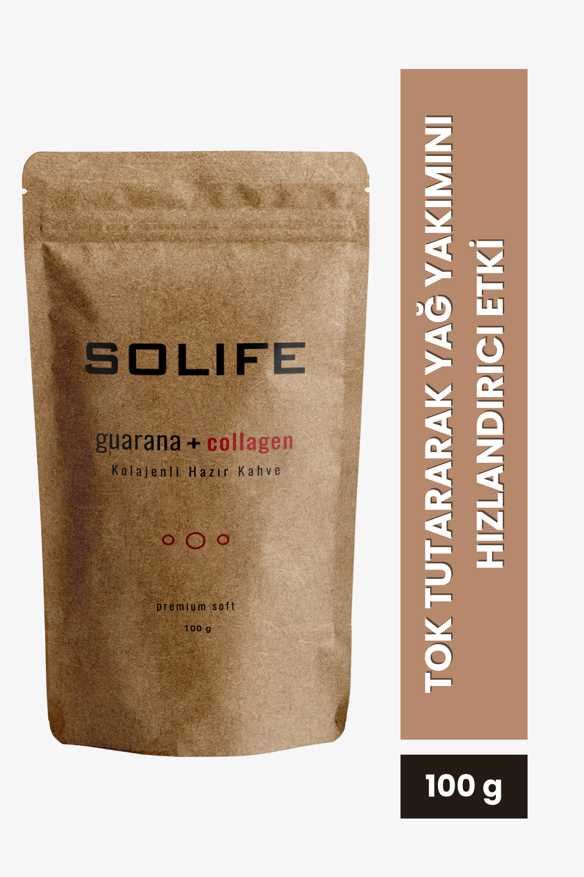 SOLIFE Guarana Ve Kolajenli Hazır Kahve Premium Soft 100 G - Fiyatı, Yorumları
