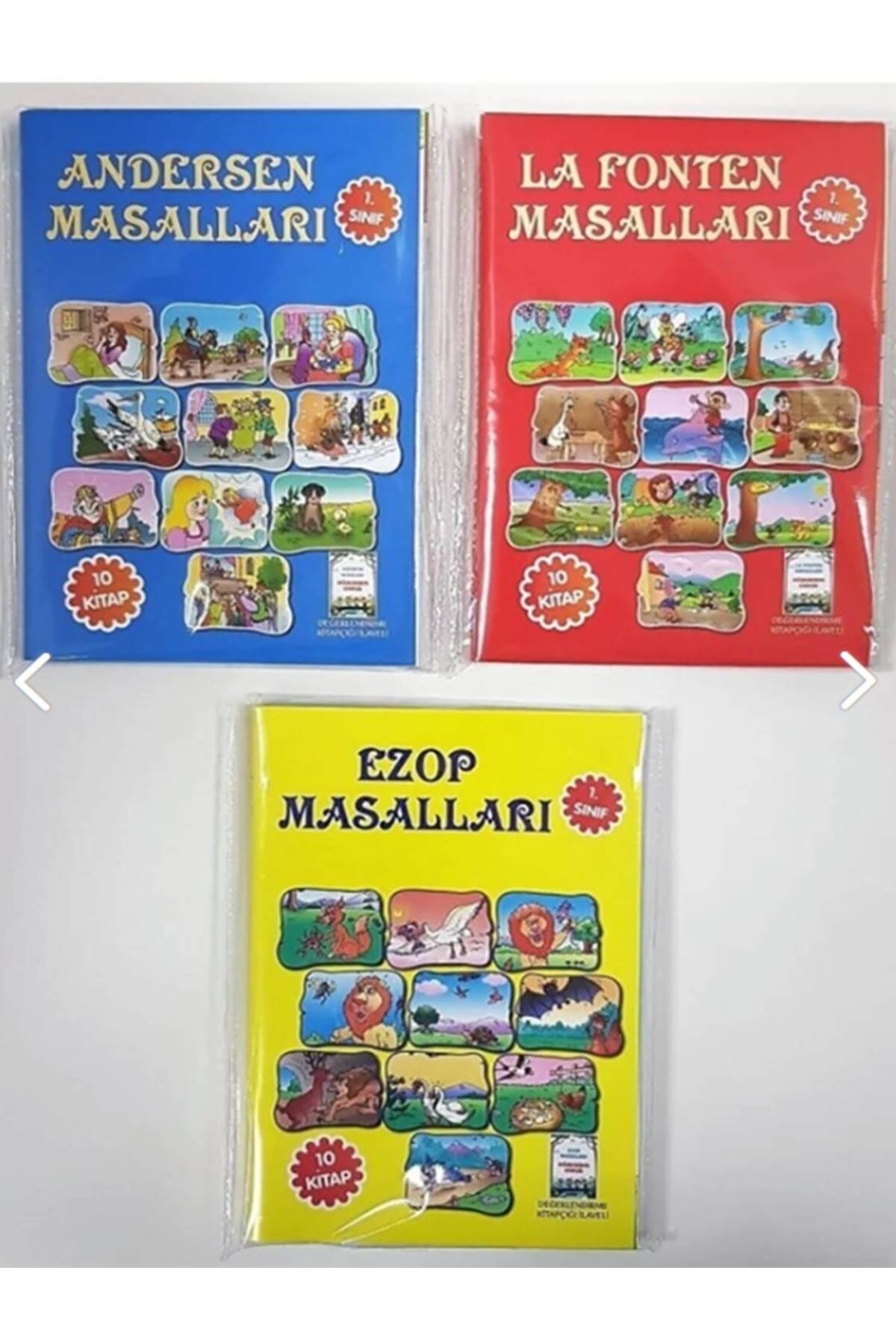 Parıltı Yayınları 1. SINIF HİKAYE KİTABI ANDERSEN MASALLARI - LA FONTEN MASALLARI - EZOP ...