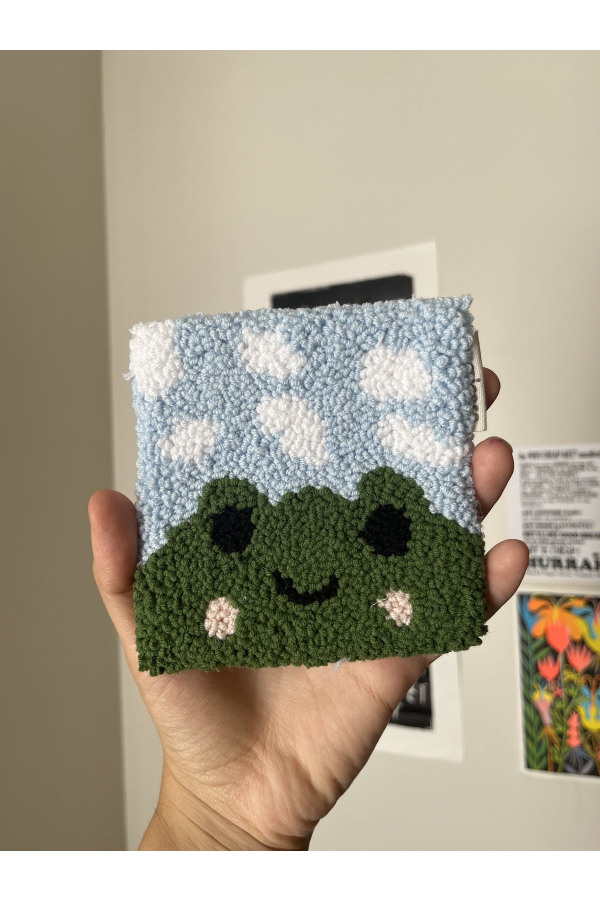 Sumicorn Design Sevimli Kurbağa Bulut Punch İşlemeli Bardak Takı ...