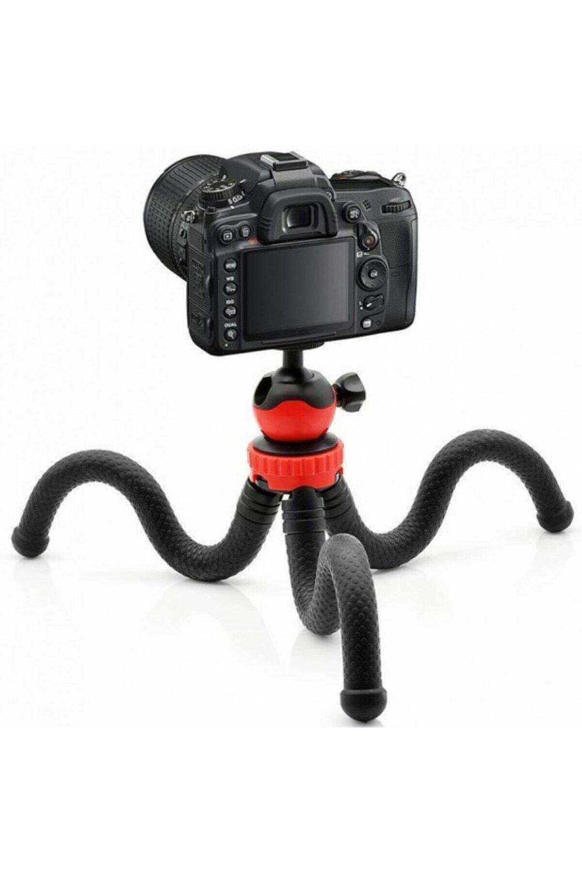 PSGT Esnek Flexible Tripod Kamera Profesyonel Telefon Tutucu 360 Derece Tripot Bluetooth ...