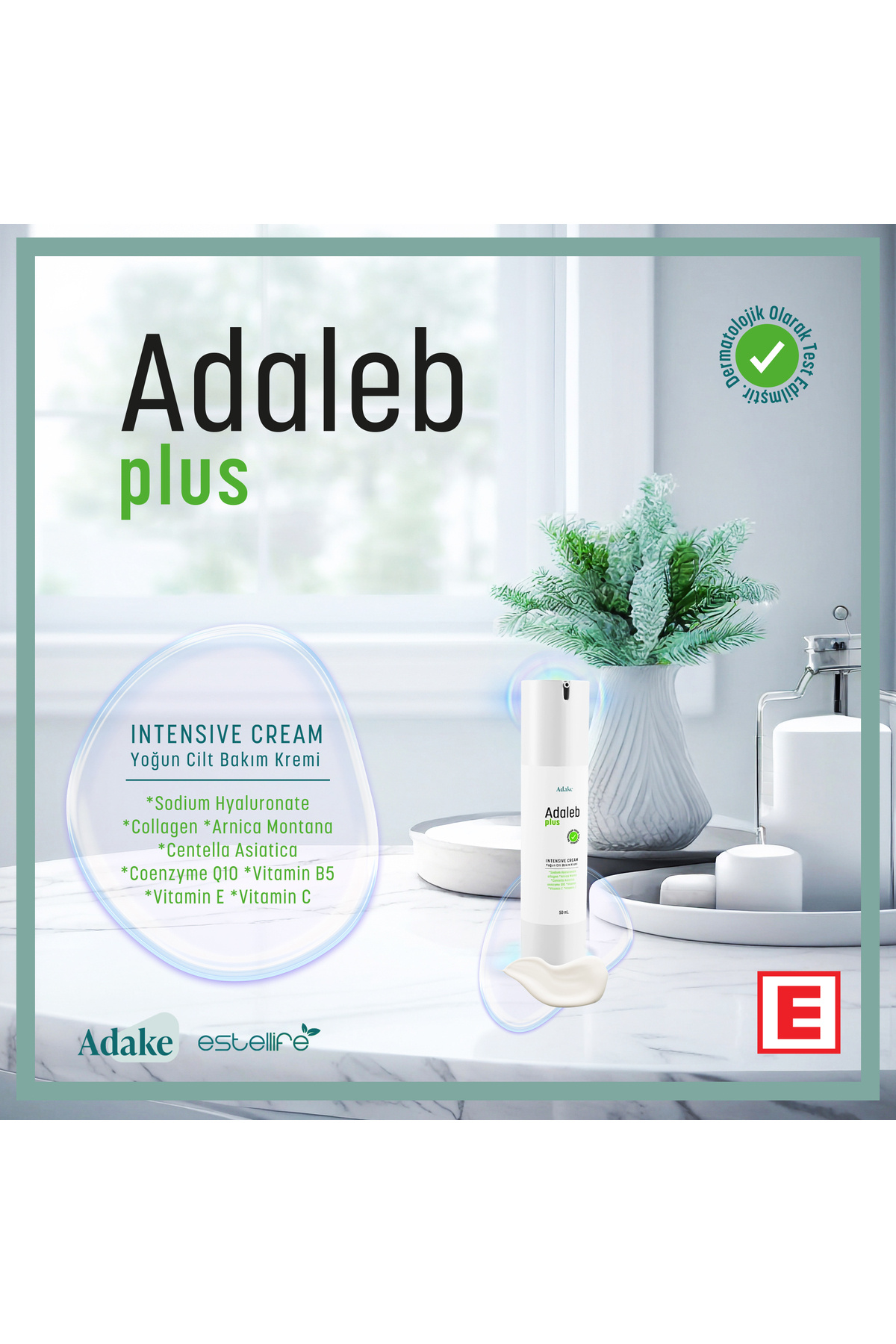 ADAKE Adaleb Plus Sivilce Akne Leke Kırışıklık Karşıtı Onarıcı Krem ...