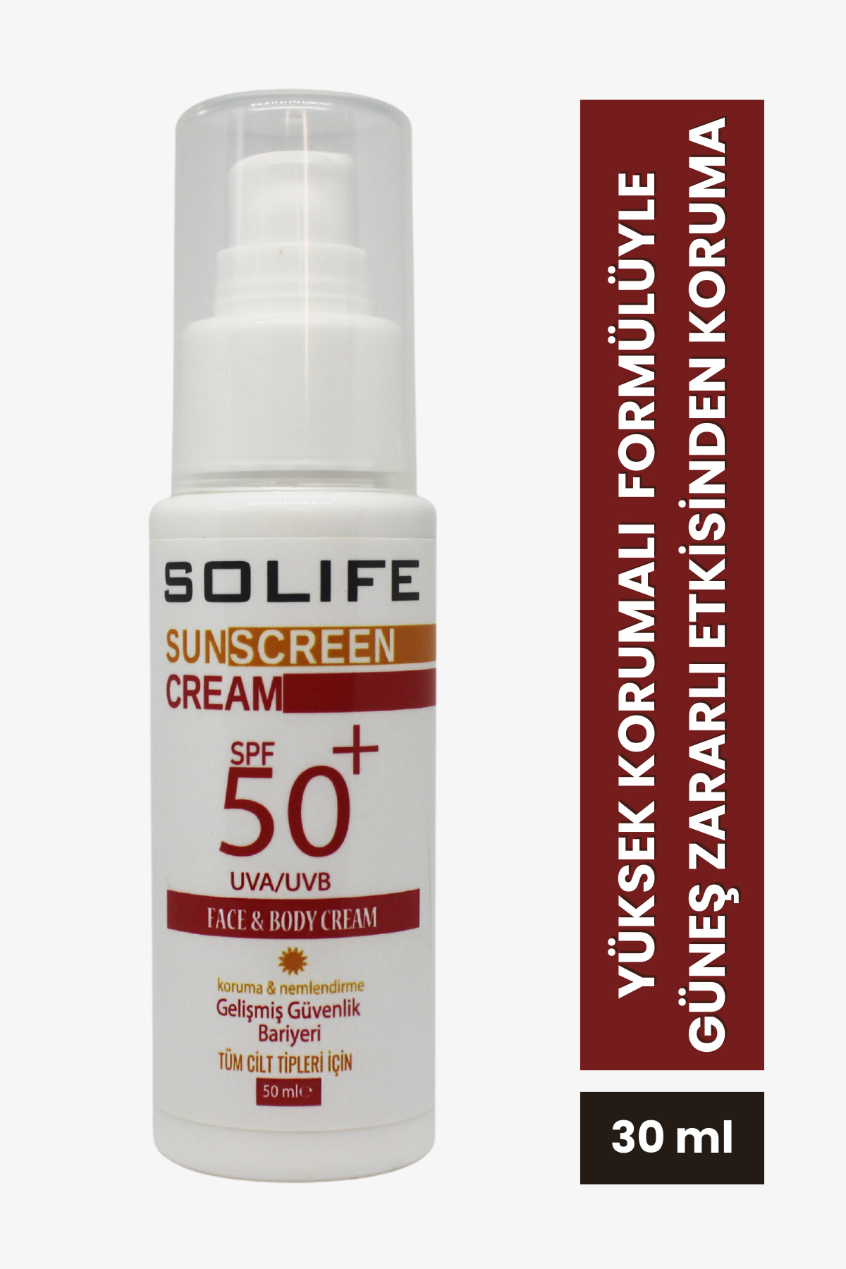 SOLIFE Güneş Kremi Yüz Ve Vücut Koruyucu 50 Spf 50 ml Fiyatı, Yorumları ...