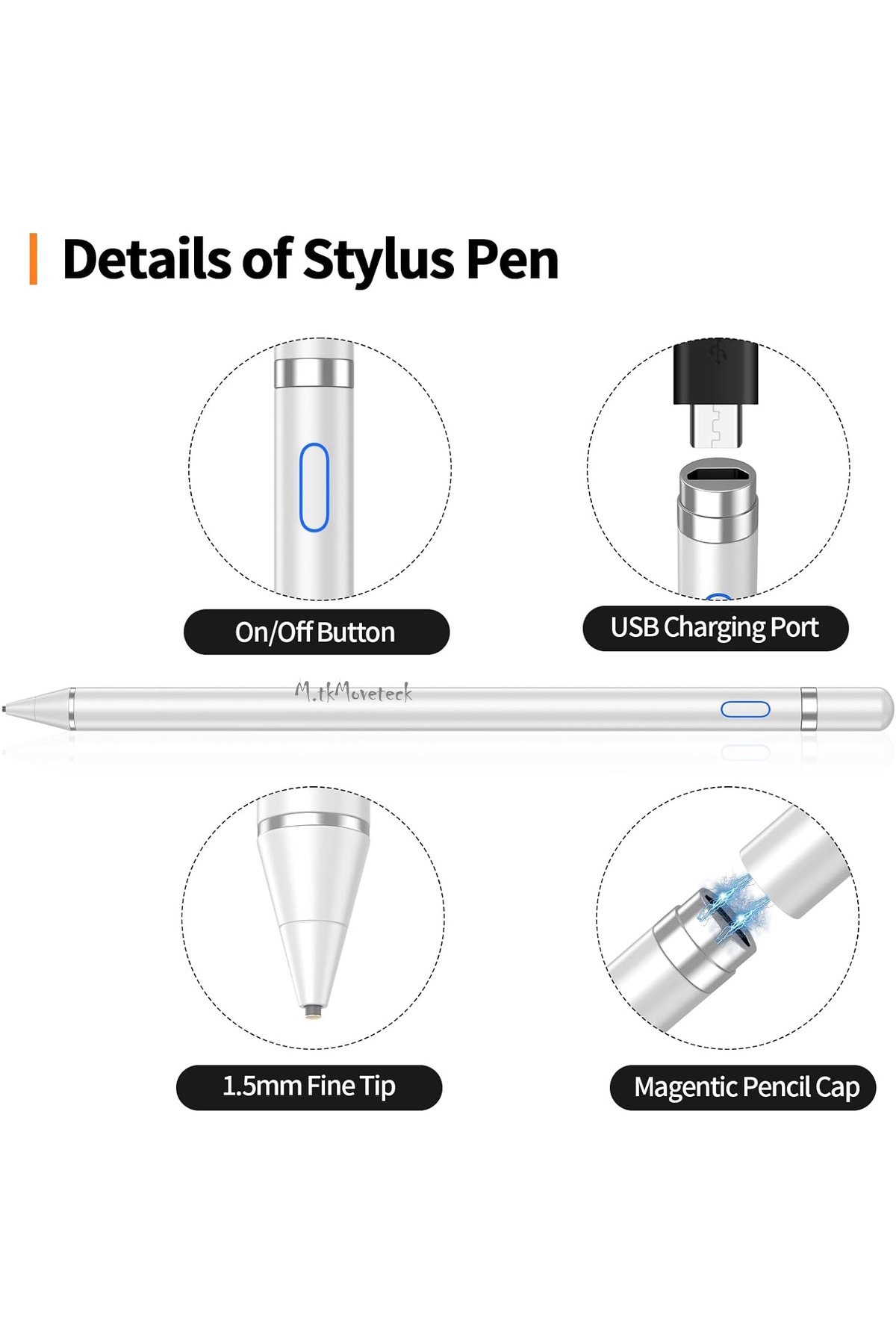 m.tk moveteck Xiaomi Redmi Pad Se 11 inç Uyumlu Android Tablet Kalemi ...