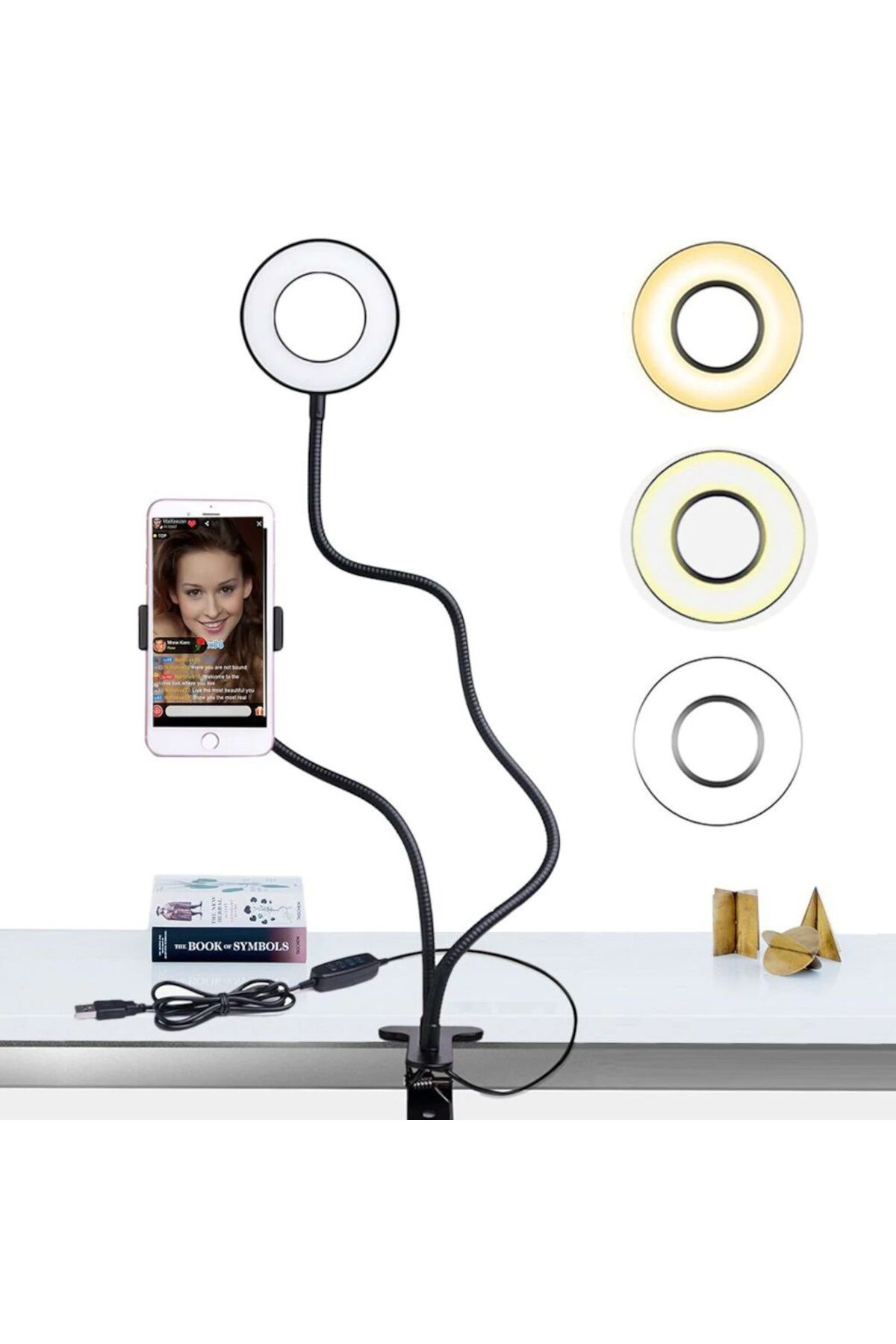 gaman Led Ring Light Youtuber Light Stüdyo Işığı Akrobat Selfie Led ...