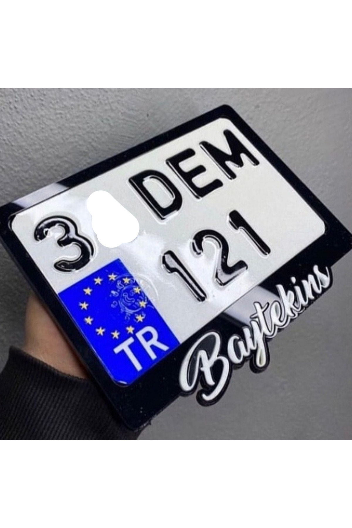 byplakam Motosiklet App Plaka Ve Tam Çerçeve Pleksi Plakalık(12*18 CM ...