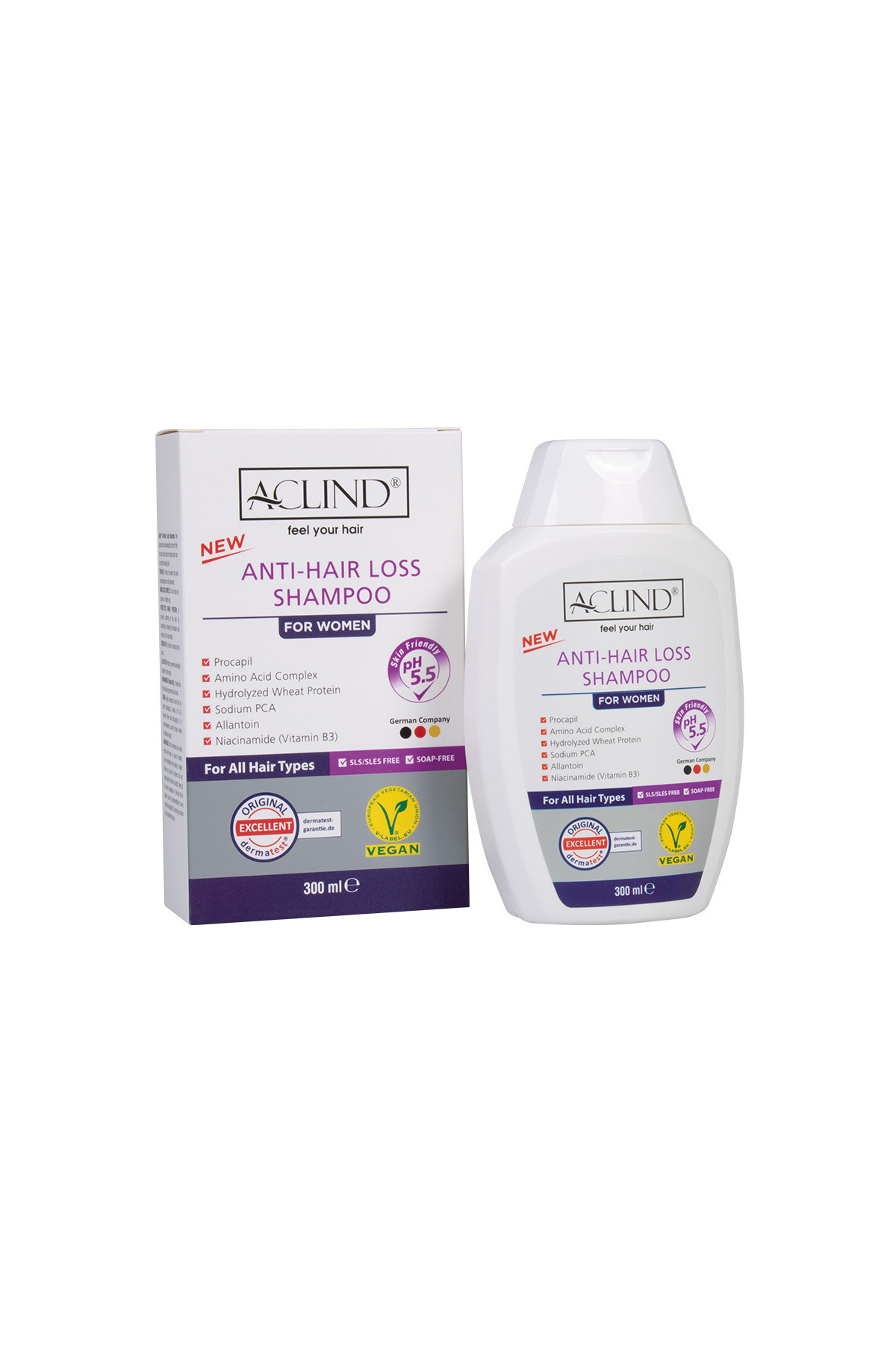Aclind ® Antı-haır Loss Shampoo For Women 300 Ml | Kadınlar Için Saç ...