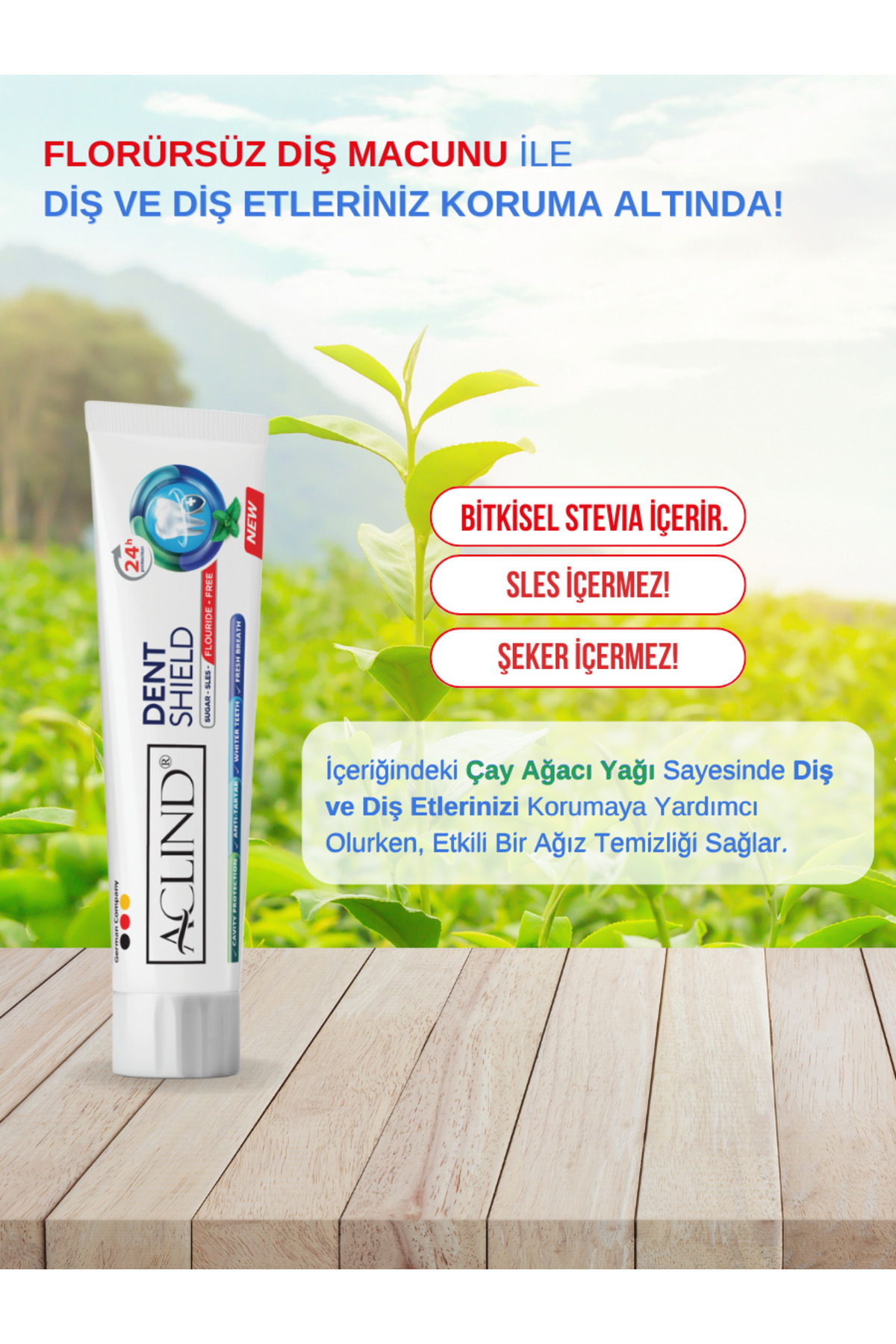 Aclind ® Dent Shield 100 ml | Florür Içermeyen Diş Macunu Fiyatı ...