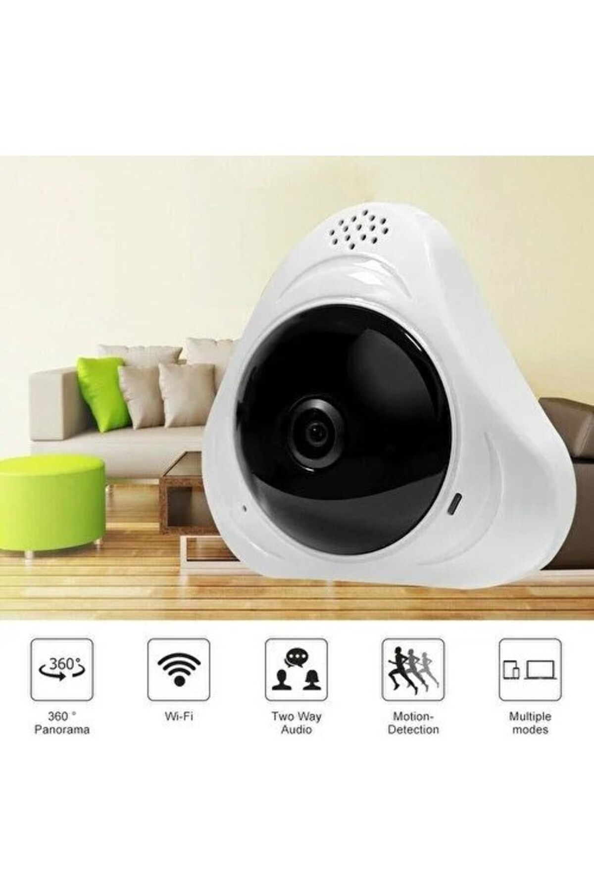 AteşTech 360 Görüşlü Hd Mini Ufo Kamera Tavan Tipi Kablosuz Ip Kamera KS-607 Fiyatı, Yorumları ...