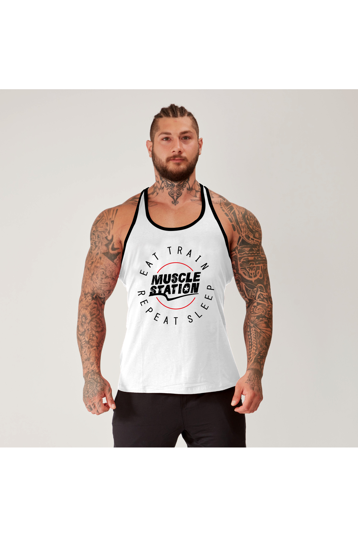 Muscle Station Eat Train Repeat antreman atlet Fiyatı, Yorumları - Trendyol