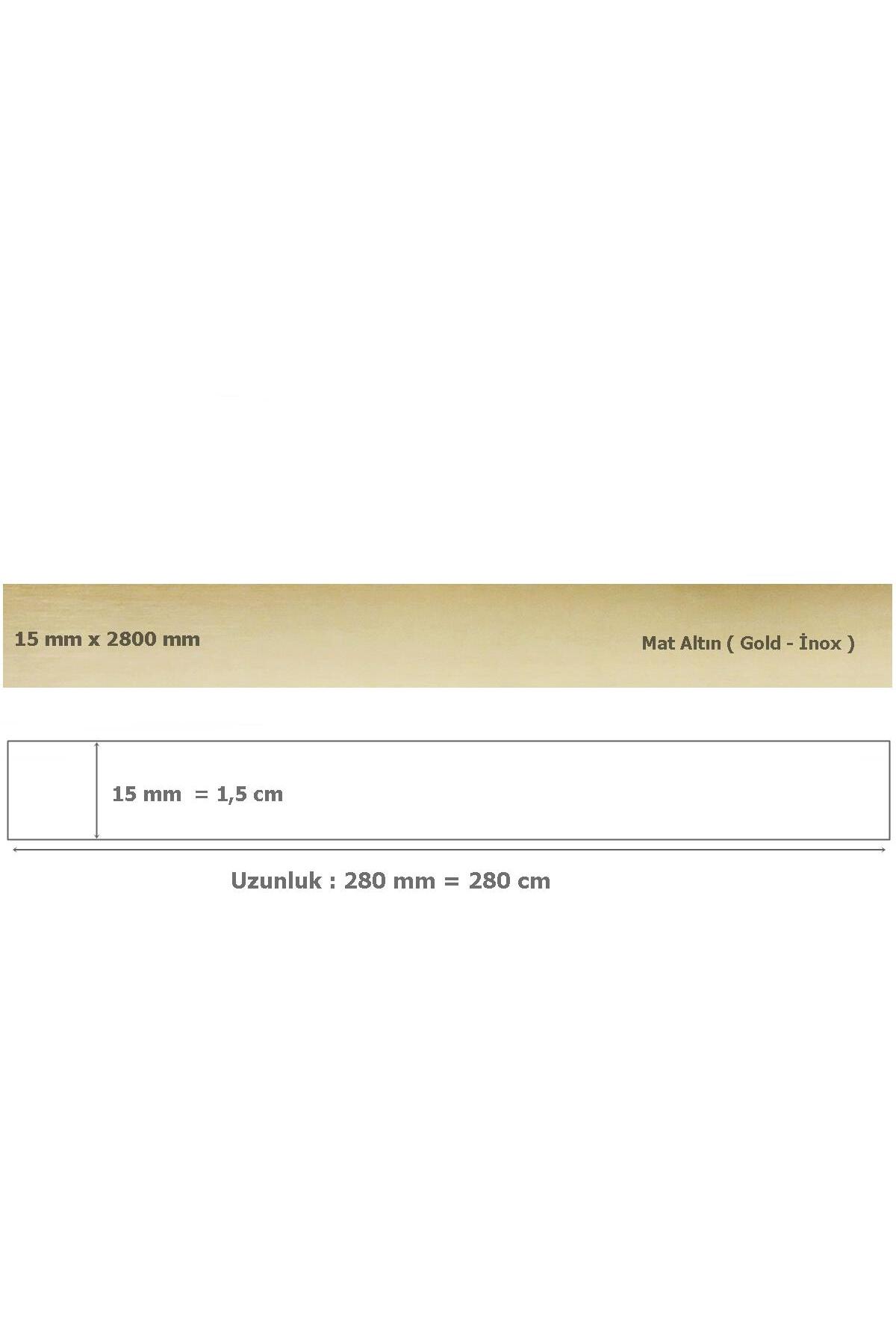 EYM 15 mm x 2800 mm Mat Altın Sibu Aynalı Pleksi Şerit Mobilya Süsü Fiyatı, Yorumları - Trendyol