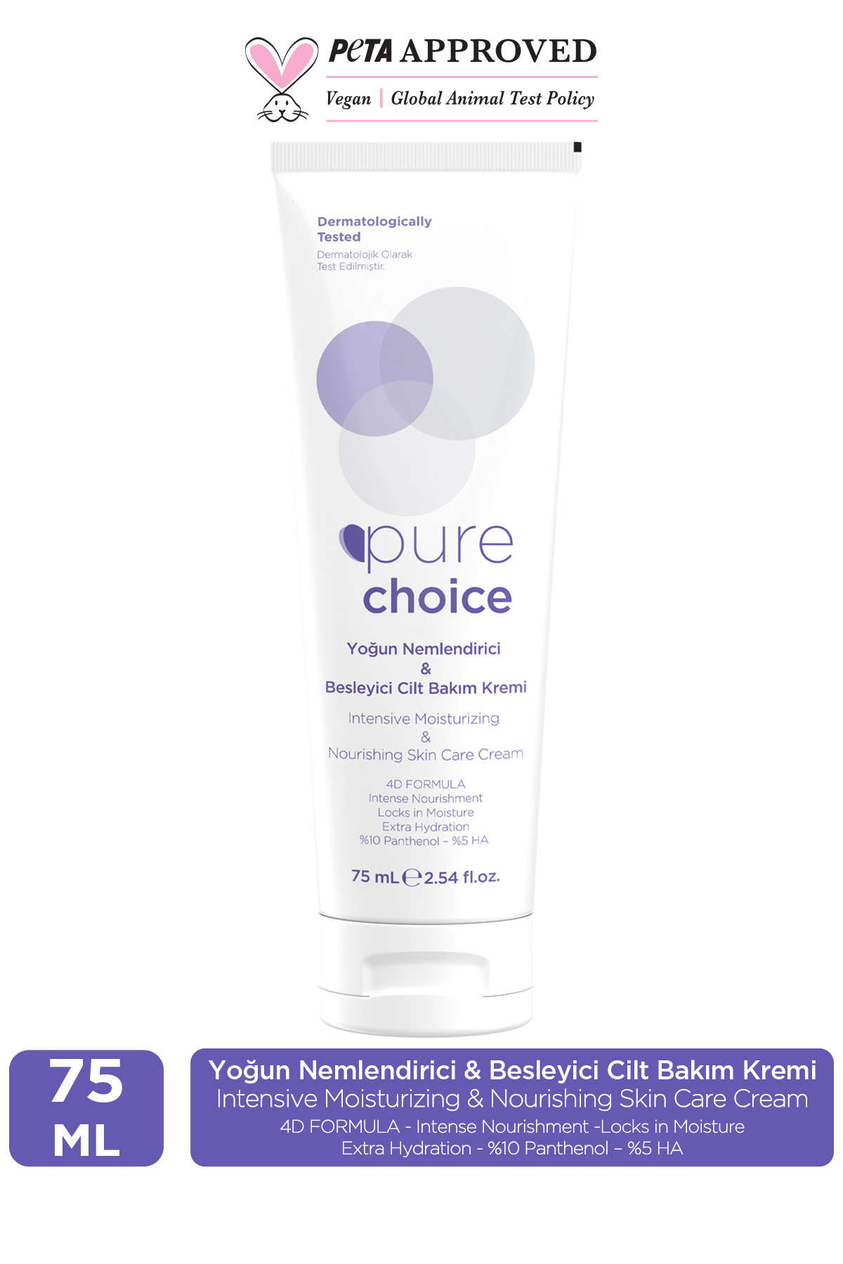 Pure Choice Yoğun Nemlendirici Ve Besleyici Cilt Bakım Kremi 75 Ml (4d ...
