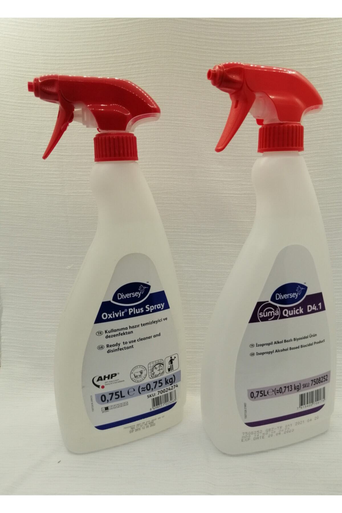 Diversey Oxivir Plus Spray 750 Ml & Suma Quick D4.1 750 Ml Fiyatı ...