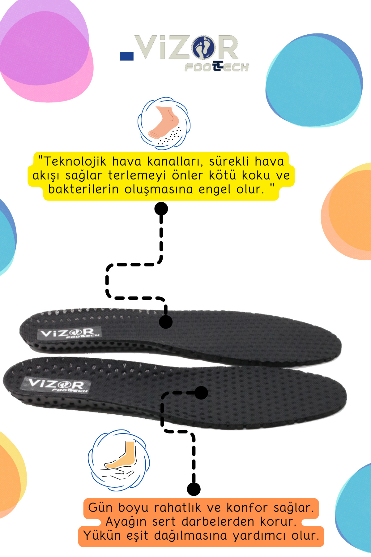 VİZOR AIR SUSPANSION HAVALI TABANLIK TERLETMEZ ULTRA HAFİF YUMUŞAK ...