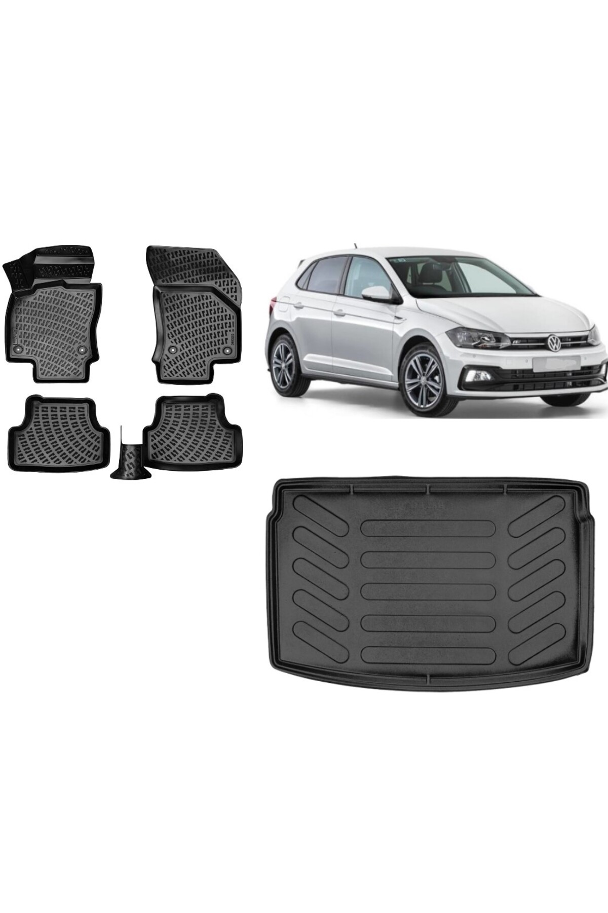 TEAMCAR Volkswagen Polo 2020 Model Üst Kademe 3D Bagaj Havuzu+3D ...