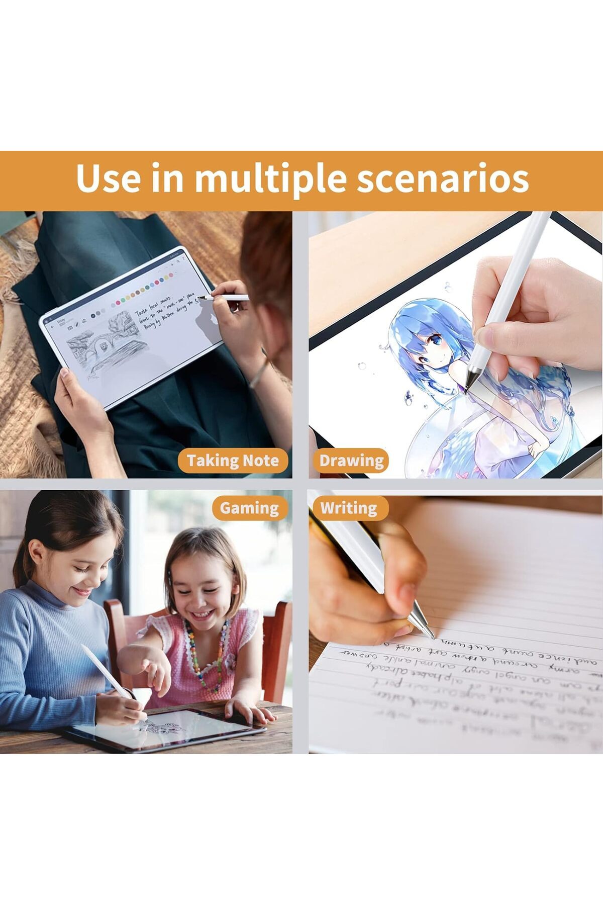 m.tk moveteck Xiaomi Redmi Pad Se 11 inç Uyumlu Dokunmatik Stylus Kalem ...