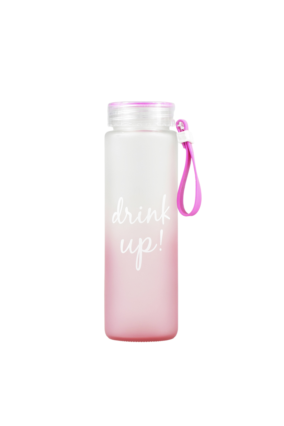 VAESKE Tutamaçlı Buzlu Cam Matara-pink - Fiyatı, Yorumları