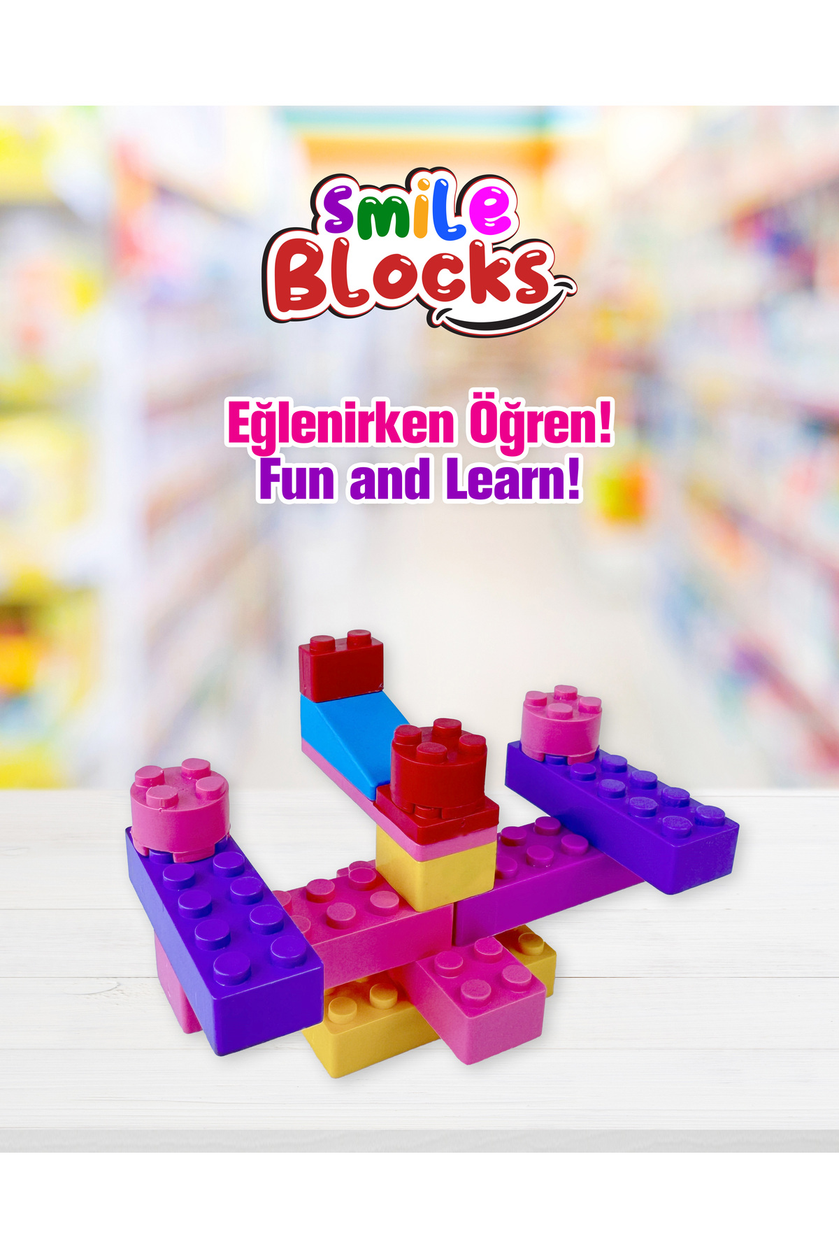 p parti oyunevi Smile Blocks 300 Parça Plastik Kutulu Mikro Blok Yeşil ...