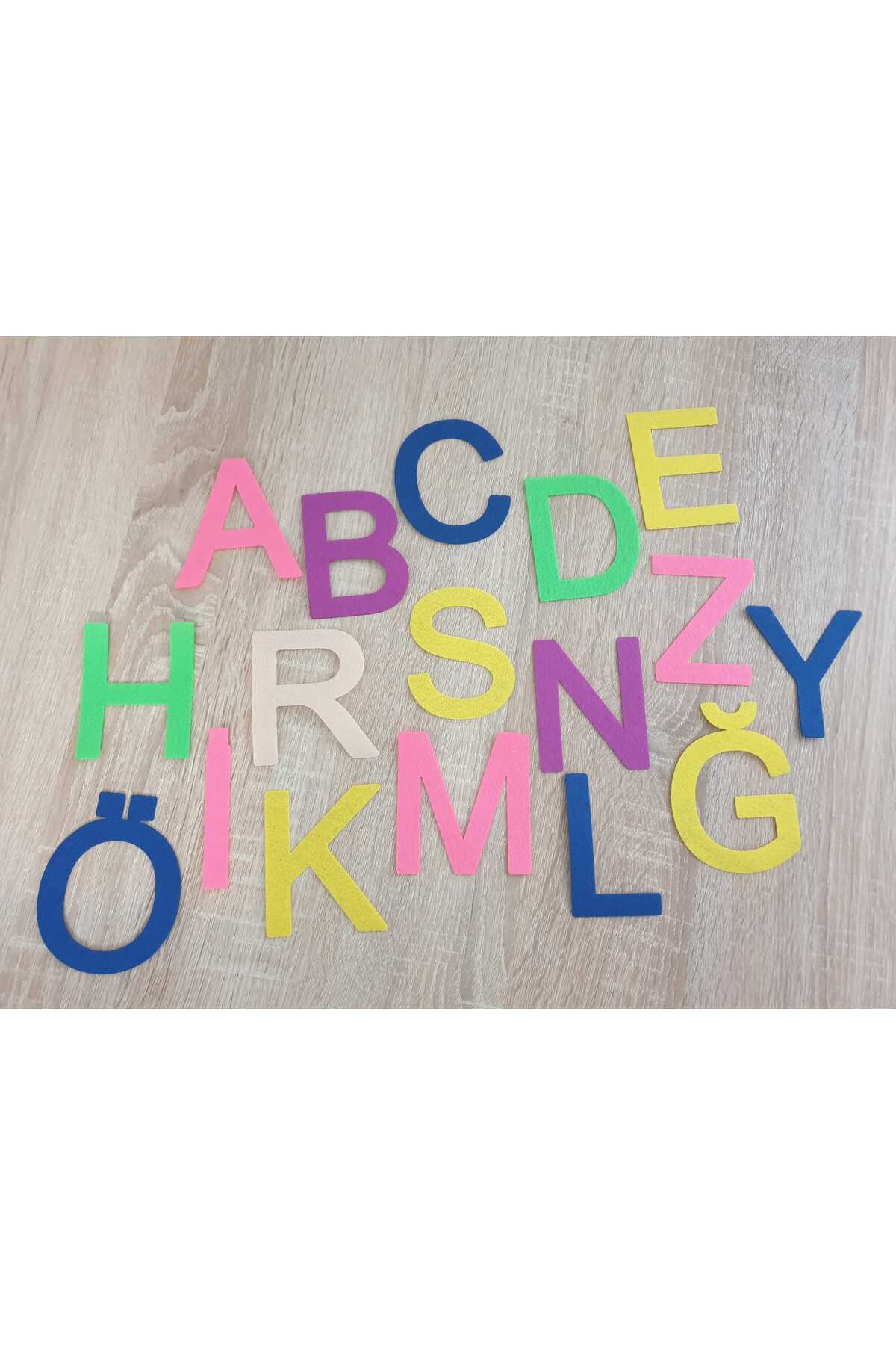 ESRA ŞELEM Keçe Alfabe ve Rakamlar Keçe Harfler Rakamlar Montessori ABC ...