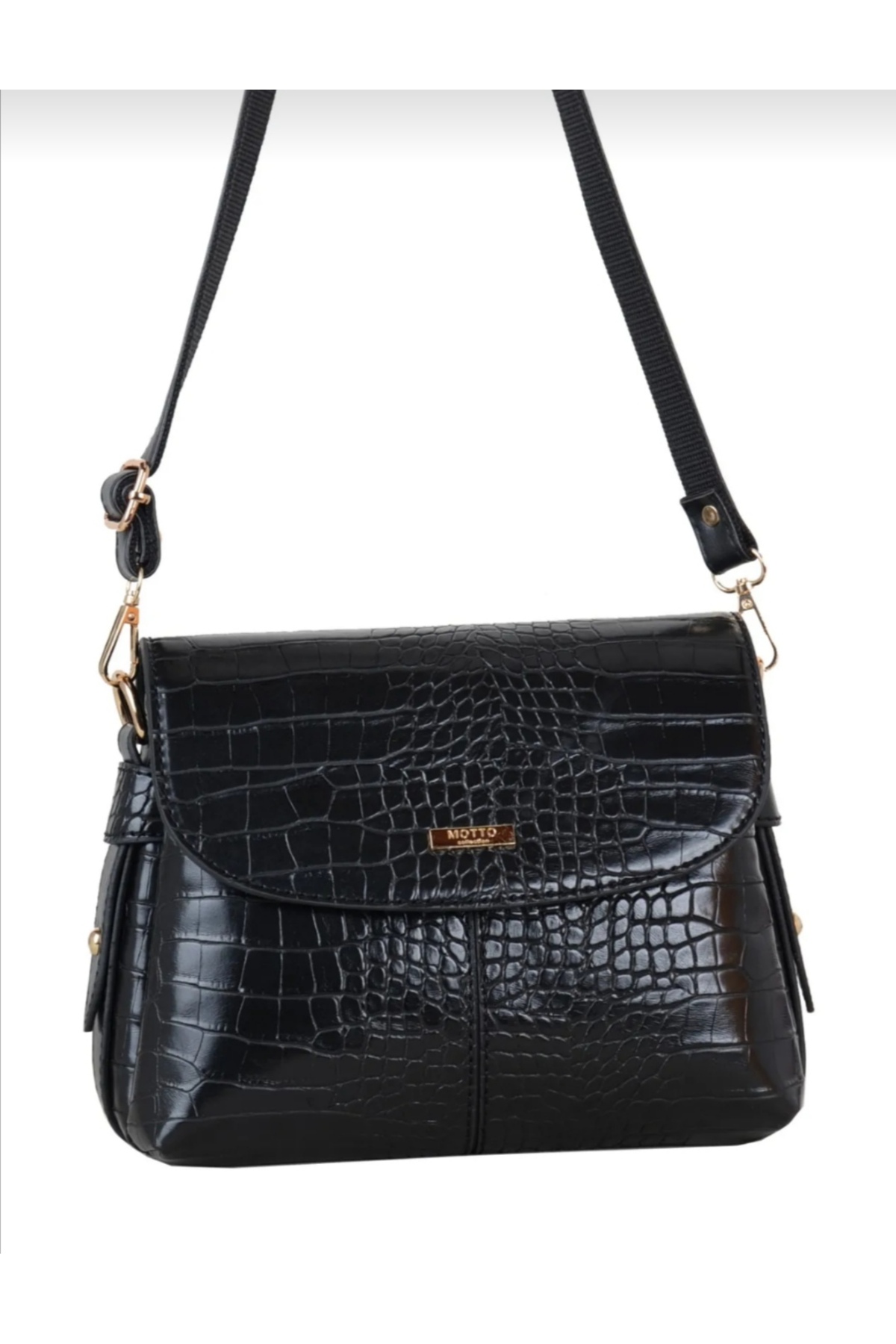 La'Graccia Kroko Deri Siyah 3 Gözlü Mıknatıslı Çanta Fiyatı, Yorumları ...