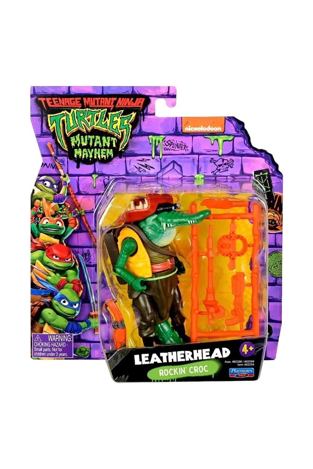 TMNT Ninja Kaplumbağalar Aksiyon Figürler 11 Cm Leatherhead Rockin Croc ...