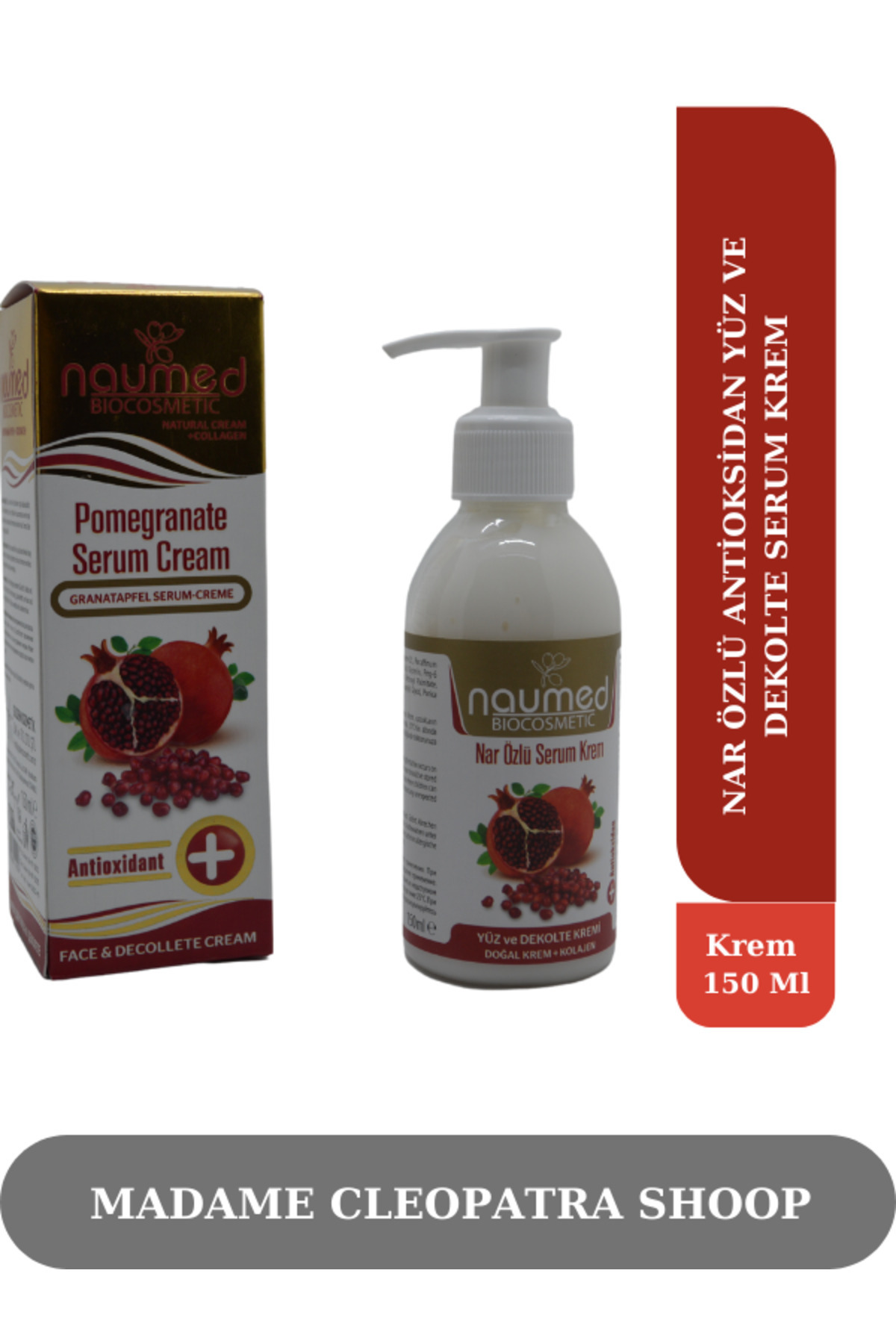 NAUMED Canlandırıcı Etkili Nar Özlü Kolajen/antioksidan Yüz Ve Dekolte ...