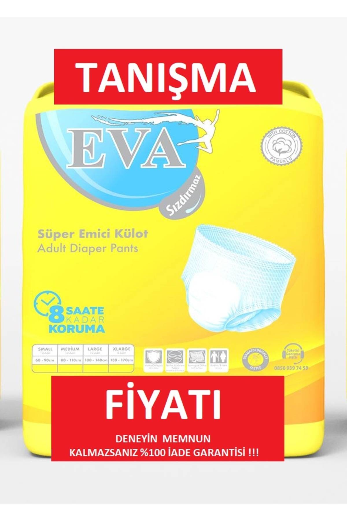 EVA Emici Külot Xl 8'li (130-170 CM) Fiyatı, Yorumları - Trendyol