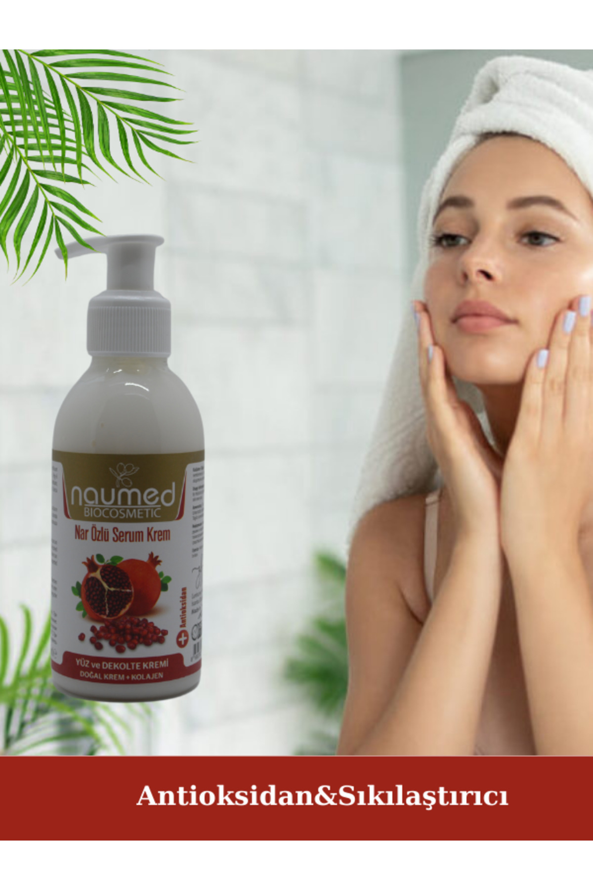 NAUMED Canlandırıcı Etkili Nar Özlü Kolajen/antioksidan Yüz Ve Dekolte Serum Kremi 150 ml Fiyatı ...