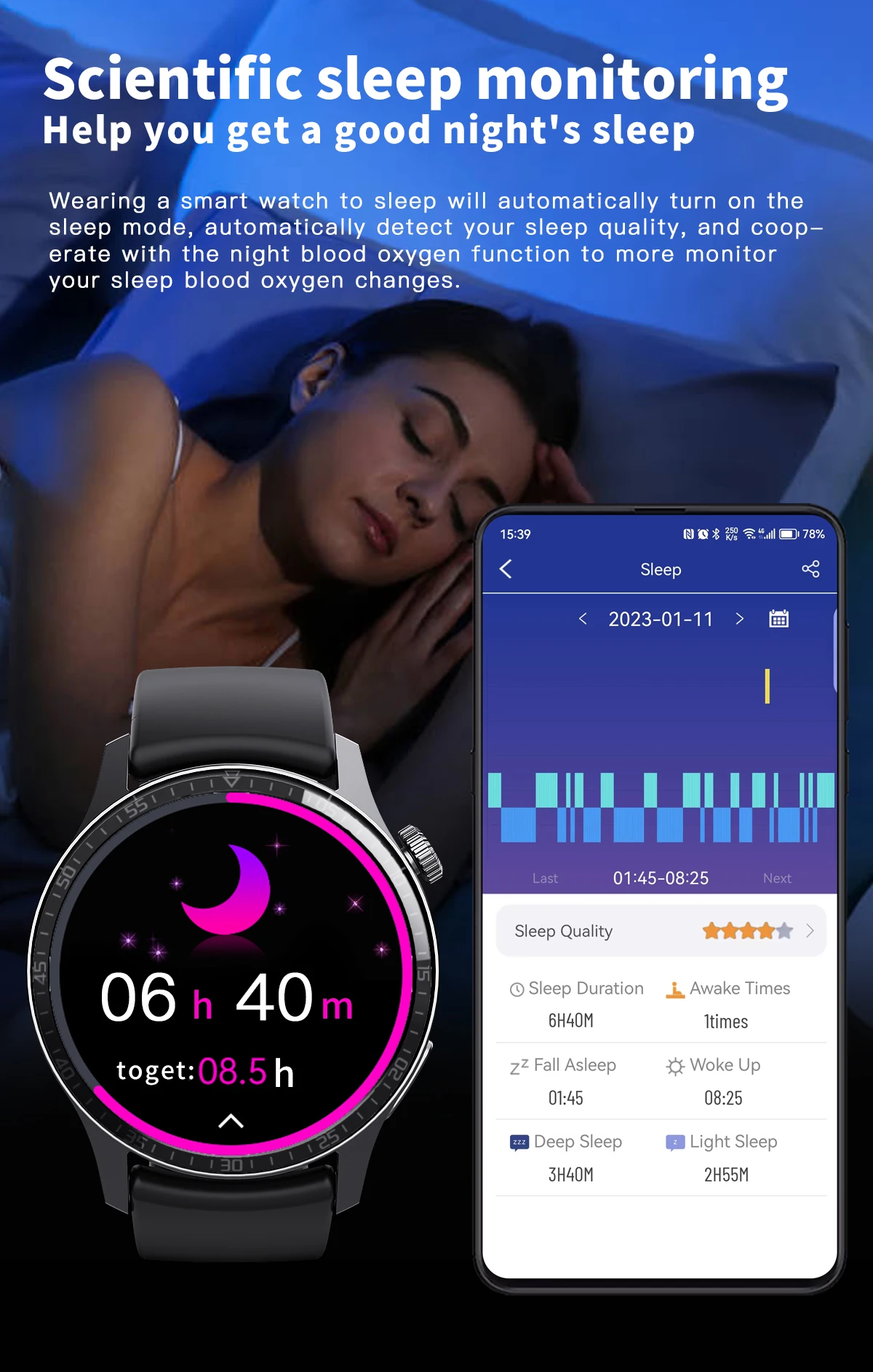 SONREİR Spor Klasik Arama Yapan Erkek Akıllı Saat Android&ios Huawei Iphone Samsung Xiaomi ...