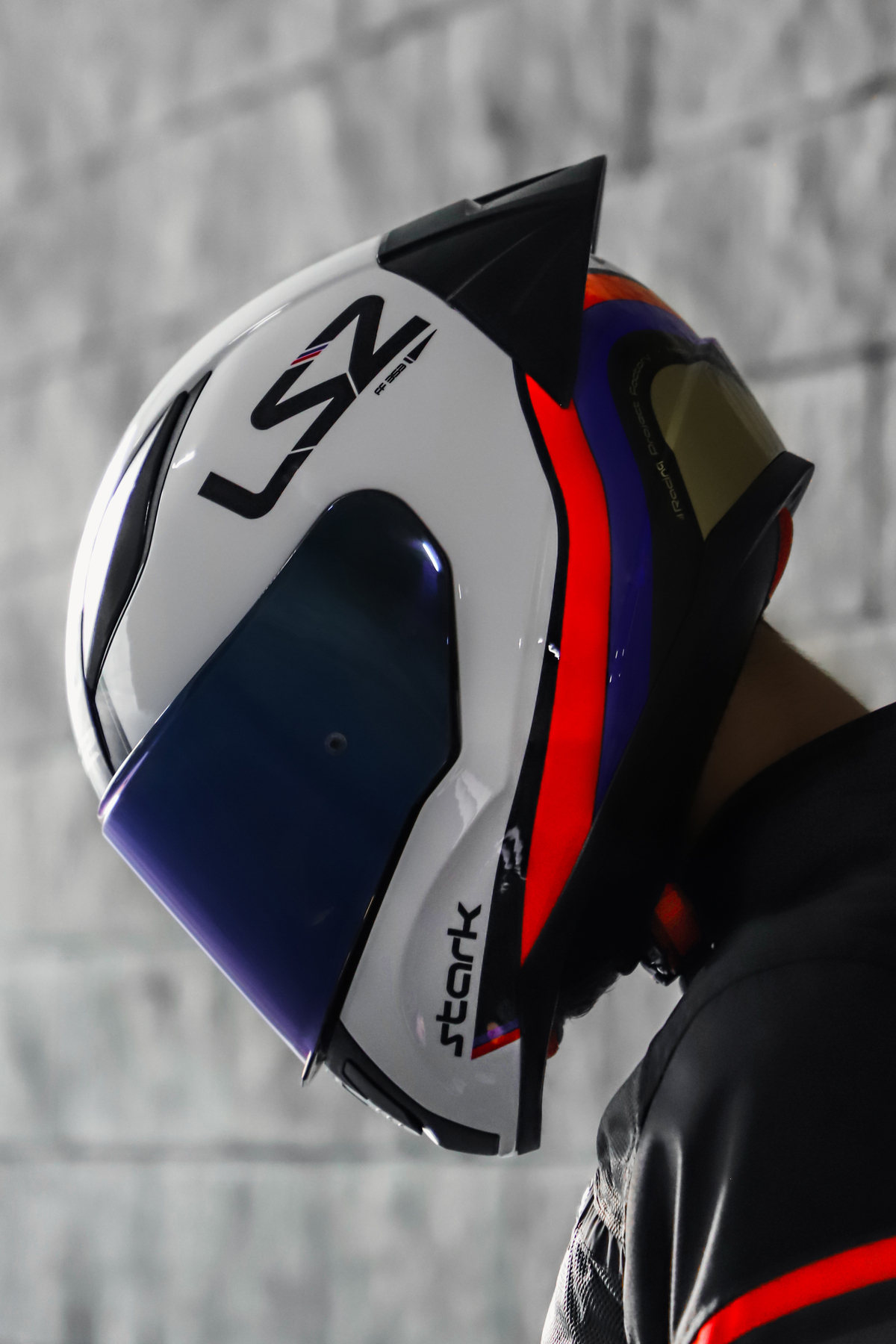 LS2 RAPID RACE STARK BEYAZ-KIRMIZI-MAVİ KASK - Fiyatı, Yorumları