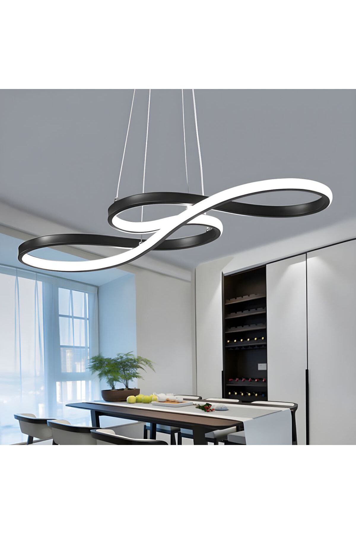 RSCOLLECTIONS Modern Sarkıt Siyah Kasa Yol Model Led Avize Fiyatı ...